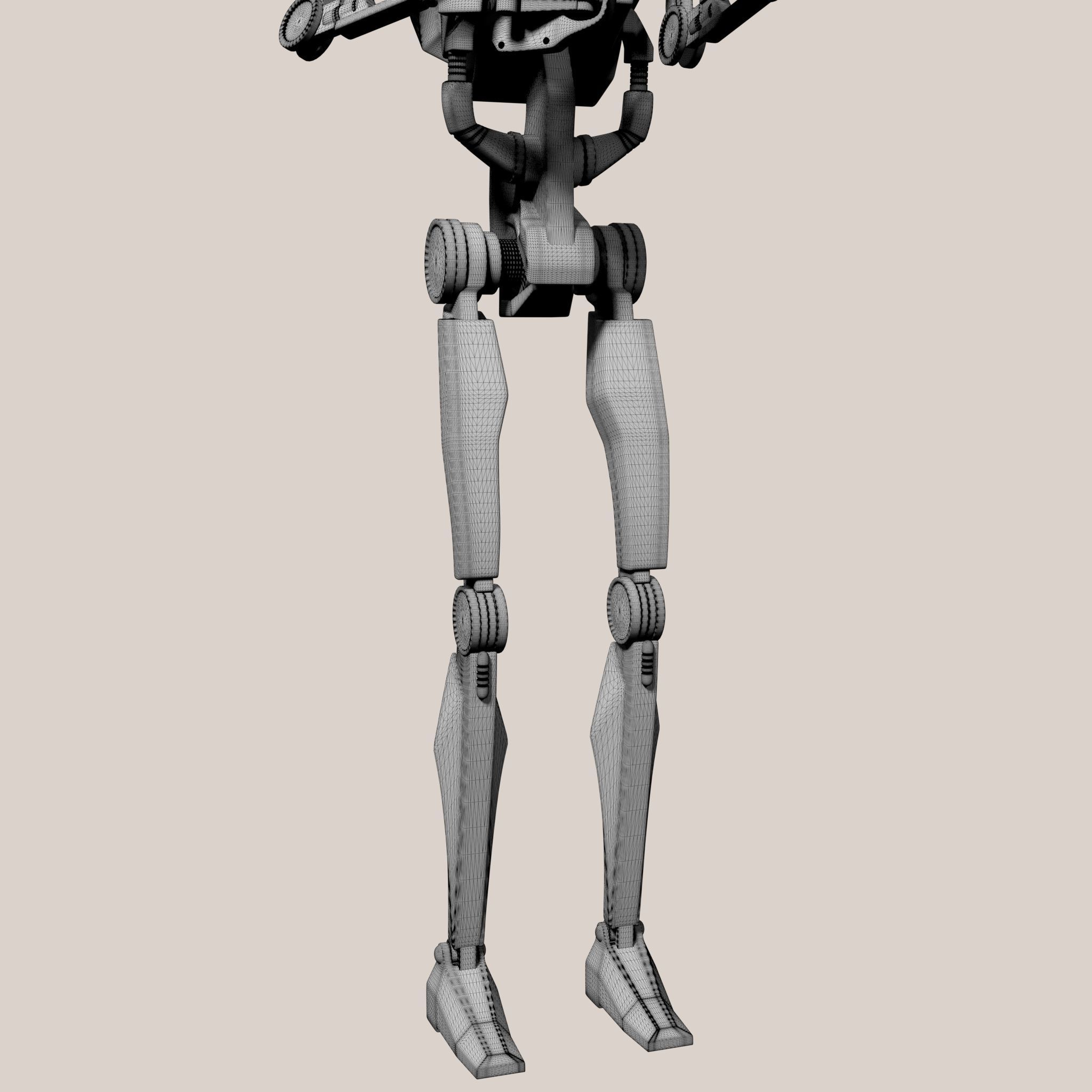 Star Wars Battle Droid with Gun 3D model | CGTrader