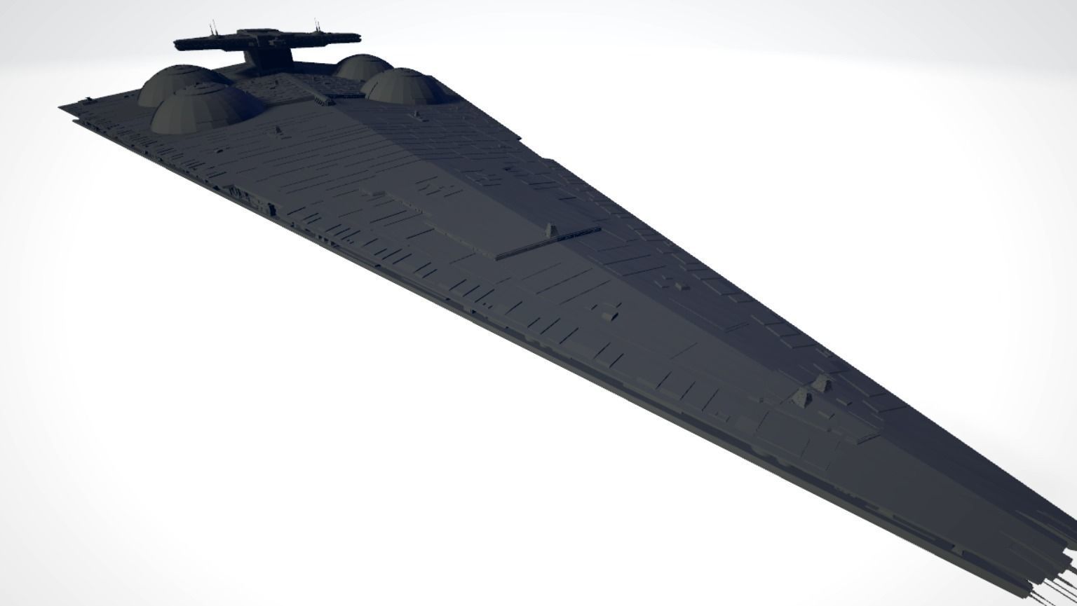 Interdictor - Immobilizer 418 Star Destroyer - Star Wars 3D model ...