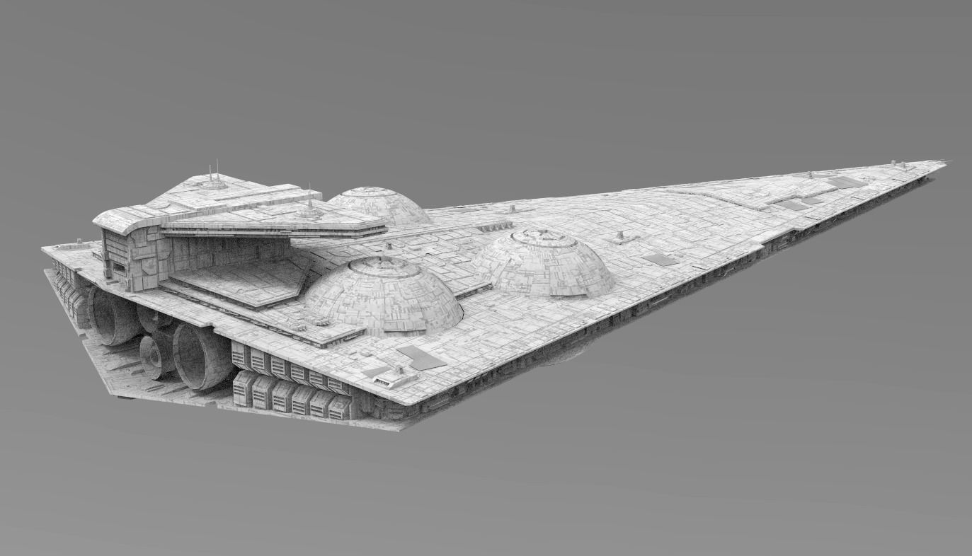 Interdictor - Immobilizer 418 Star Destroyer - Star Wars 3D model ...