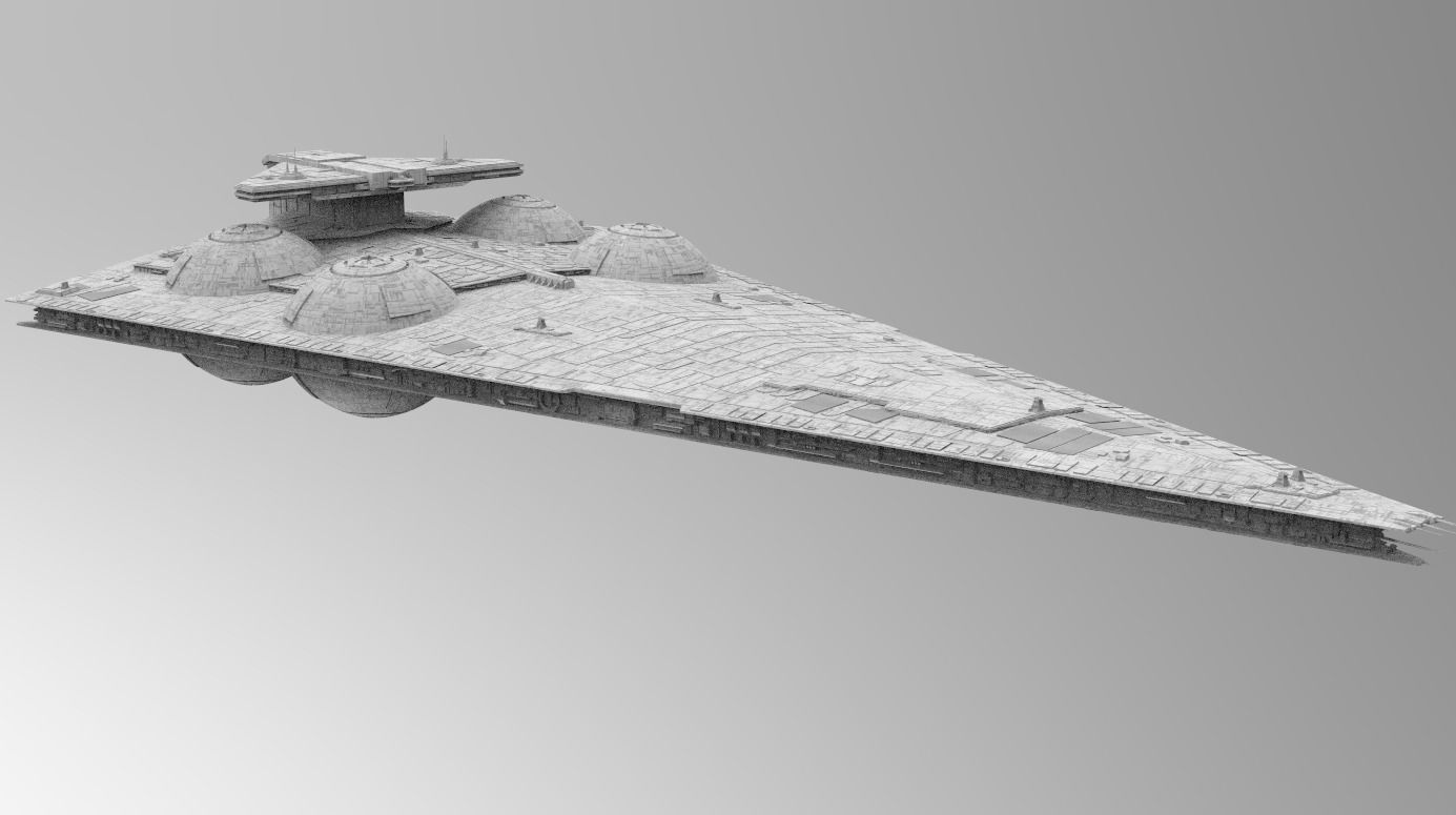Interdictor - Immobilizer 418 Star Destroyer - Star Wars 3D model ...
