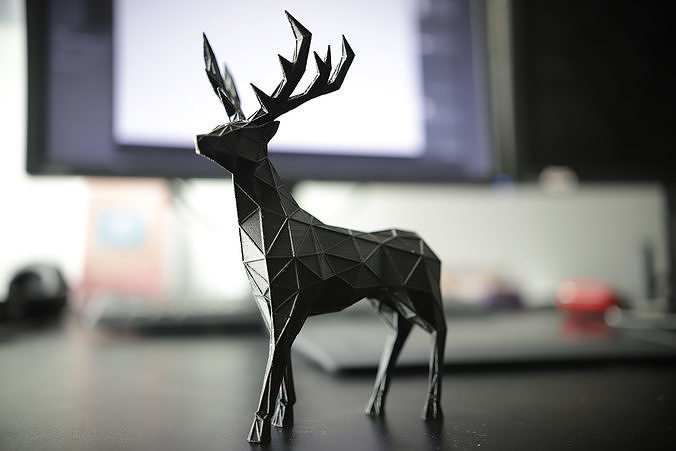 Deer Stag Low Poly 3d Print 3D model 3D printable | CGTrader
