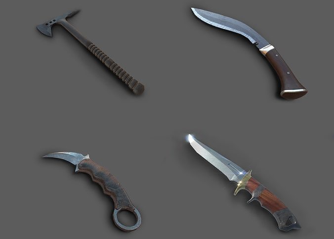 Blade Package free VR / AR / low-poly 3D model | CGTrader
