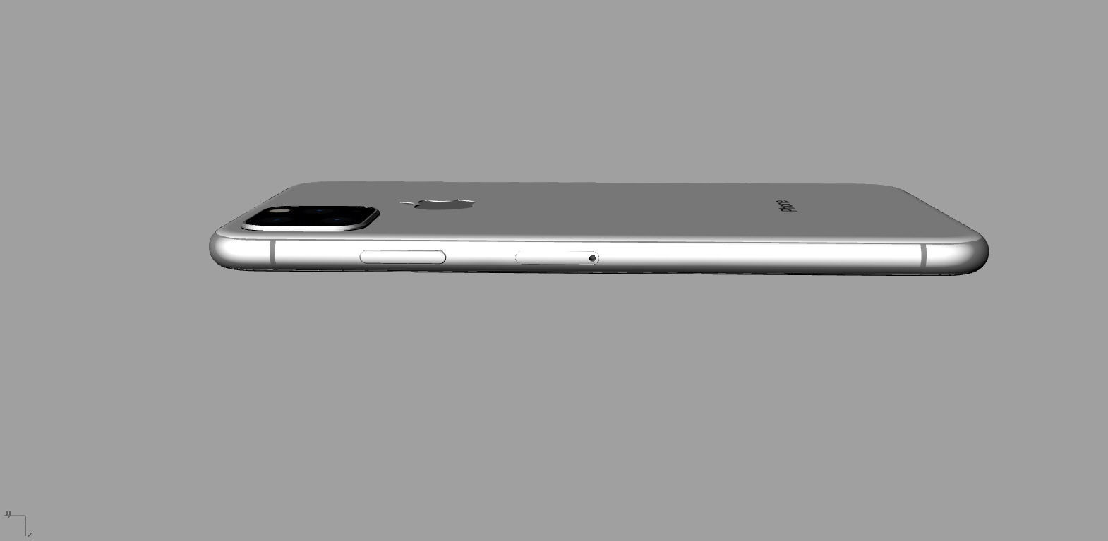 2019 iphone XI Max Silver 3D model 3D printable | CGTrader