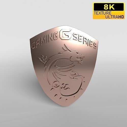 MSI Logo 04 - 8K Texture free 3D model | CGTrader