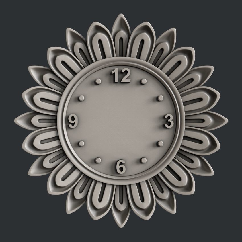 3d STL models for CNC router clocks C19 C20 C21 C22 3D model | CGTrader