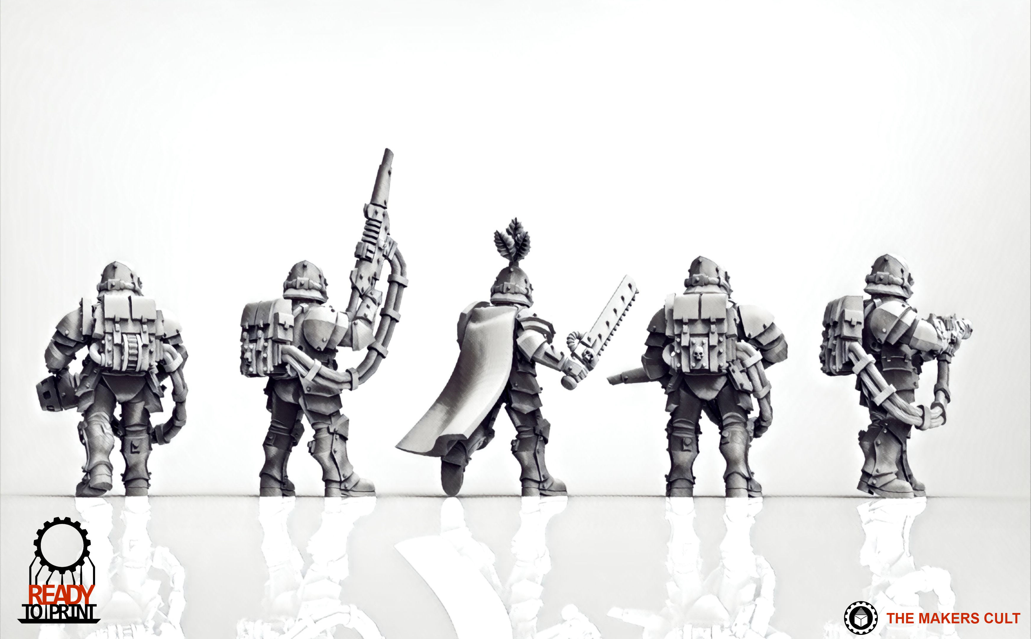 Feudal Guard - Elite infantry 3D model 3D printable | CGTrader