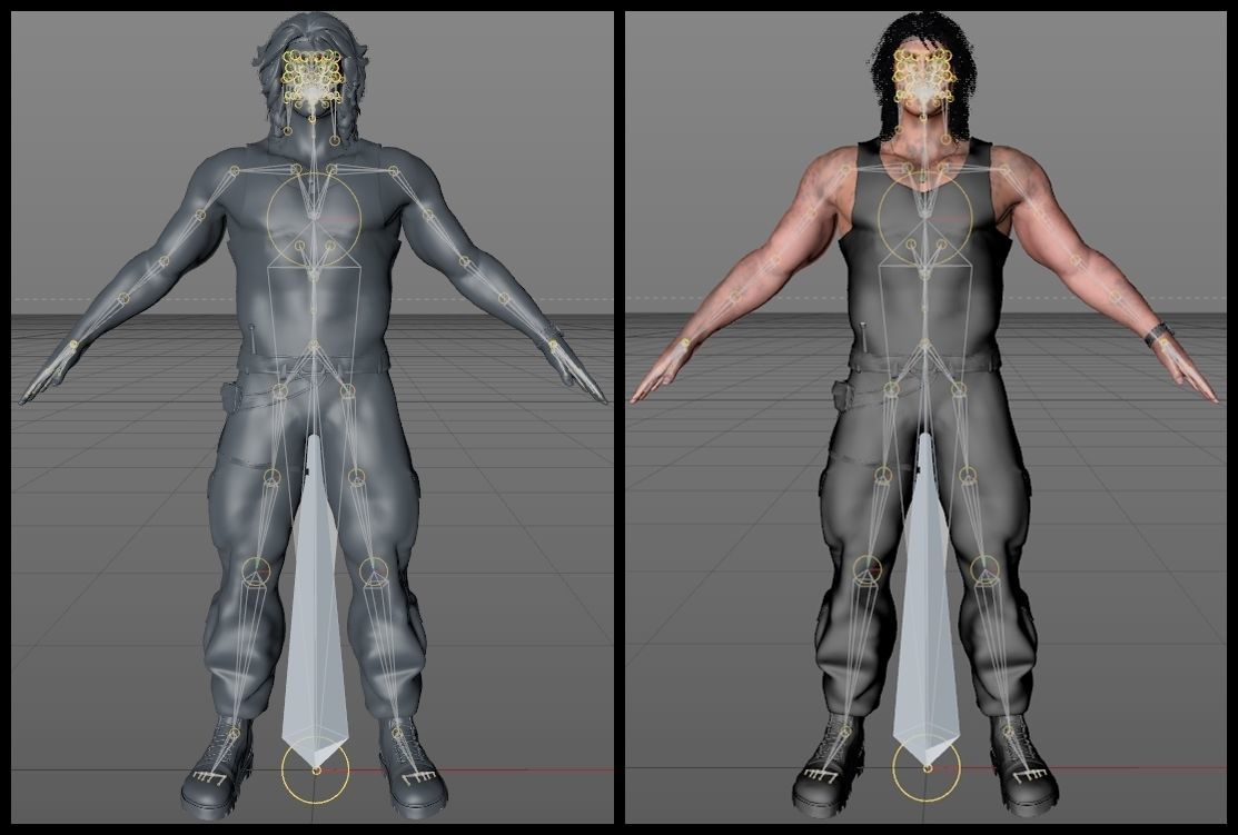 John Rambo - Sylvester Stallone 3D model animated rigged | CGTrader