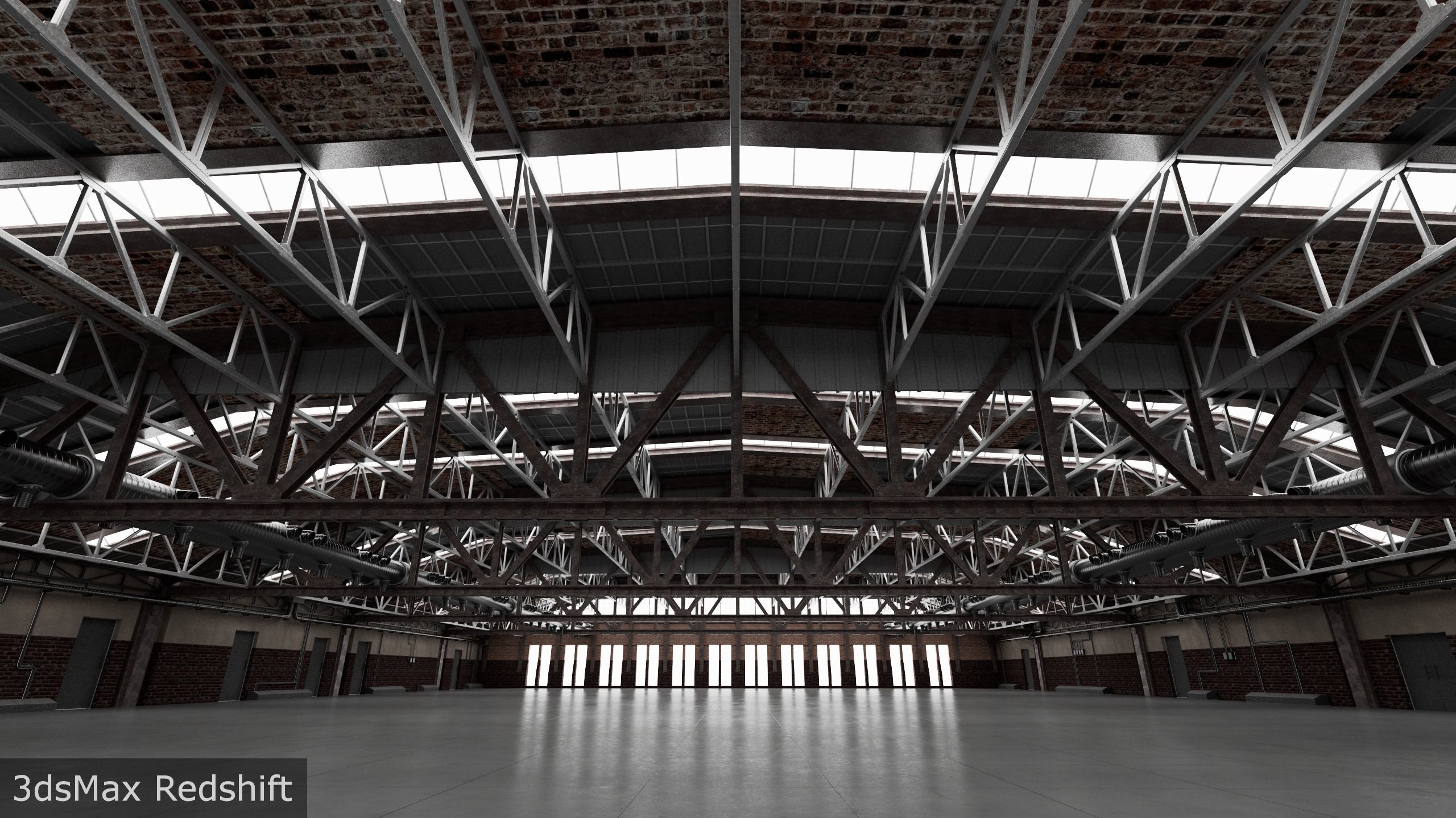 Hangar interior 3D model | CGTrader