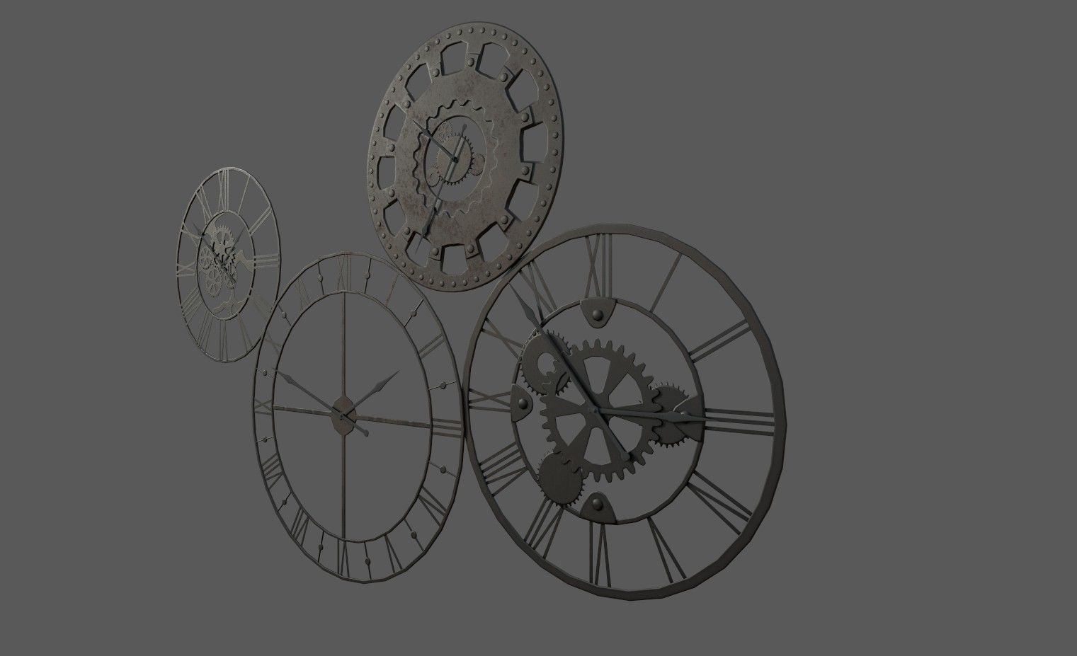 3D model Assorted Clocks VR / AR / low-poly | CGTrader