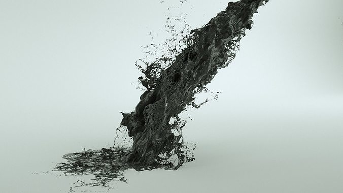 Black Fluid Abstract 3D model animated | CGTrader