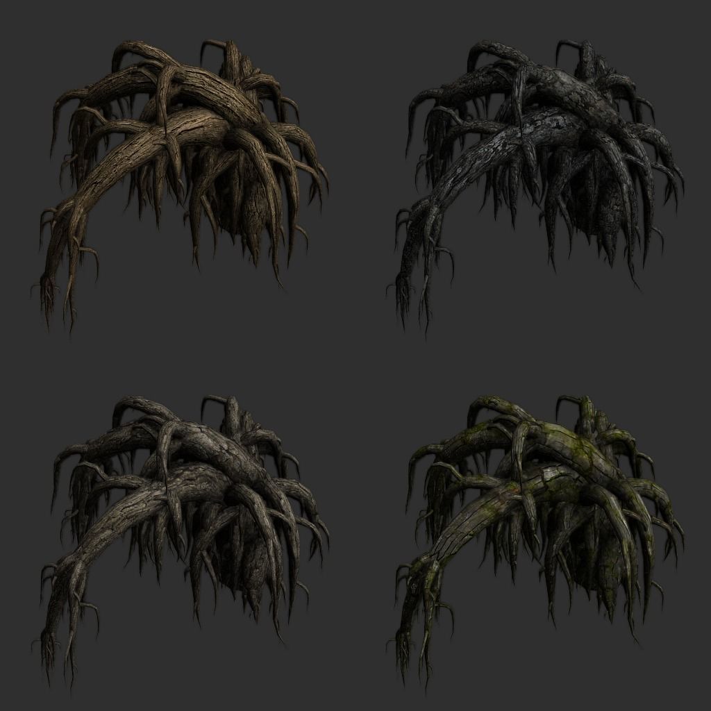 Roots 3D model | CGTrader