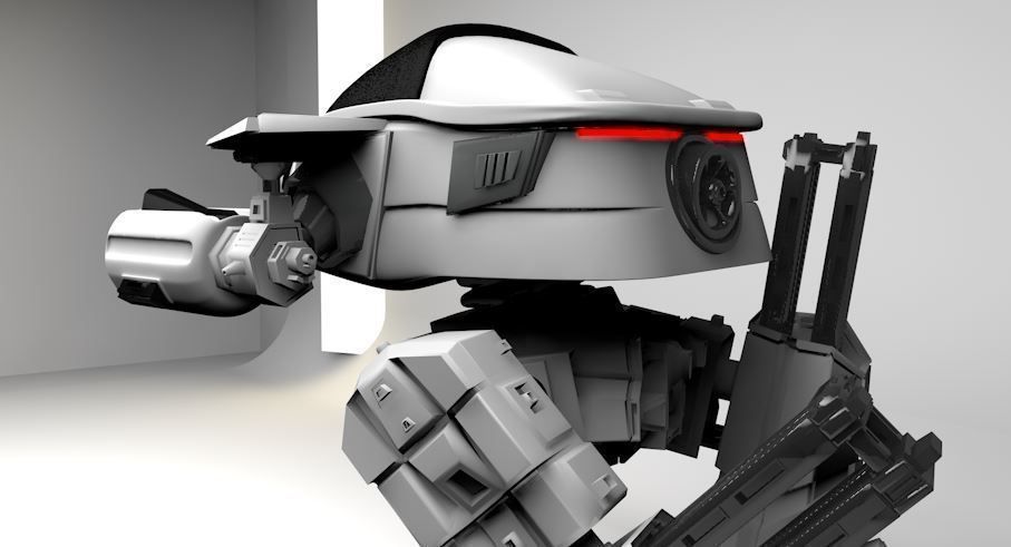ED 209 3D model 3D printable | CGTrader