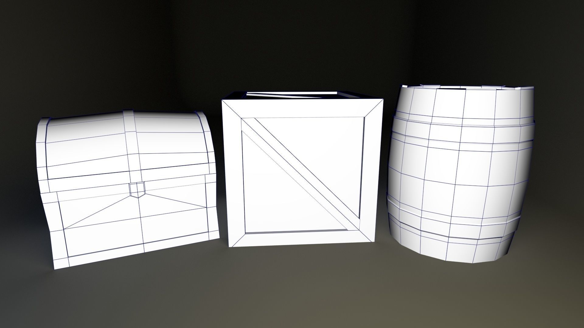 3D model Fantasy Container Pack VR / AR / low-poly | CGTrader