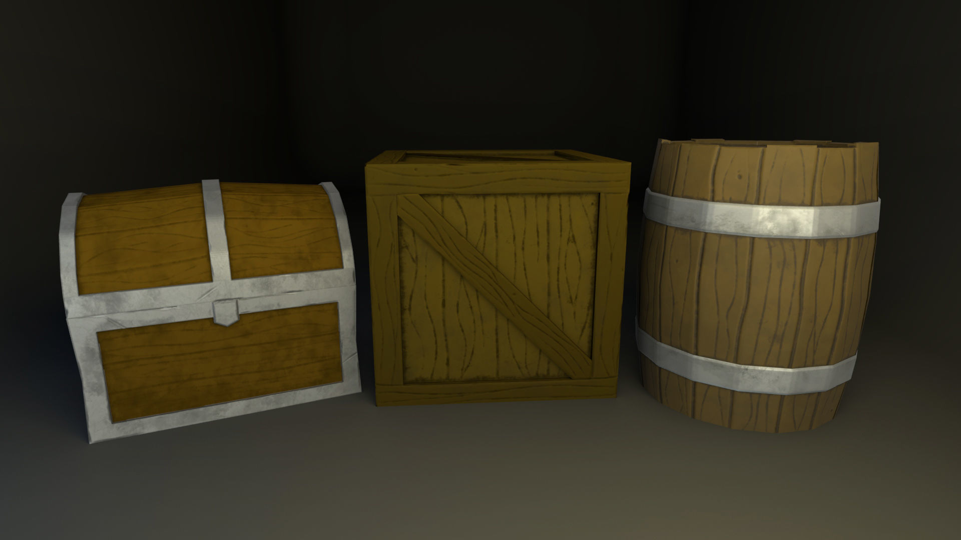 3D model Fantasy Container Pack VR / AR / low-poly | CGTrader