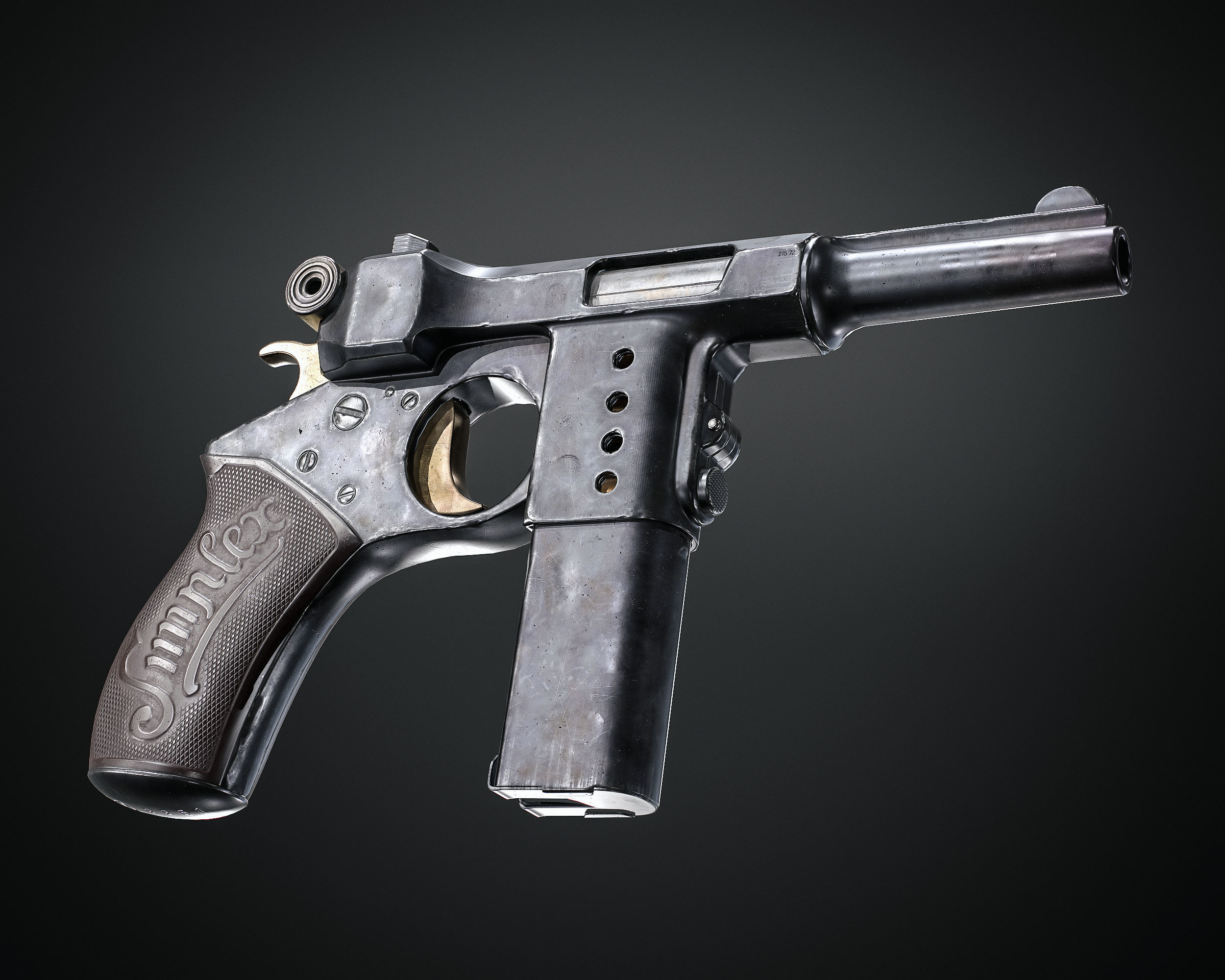 3D model Bergmann Simplex Pistol VR / AR / low-poly | CGTrader
