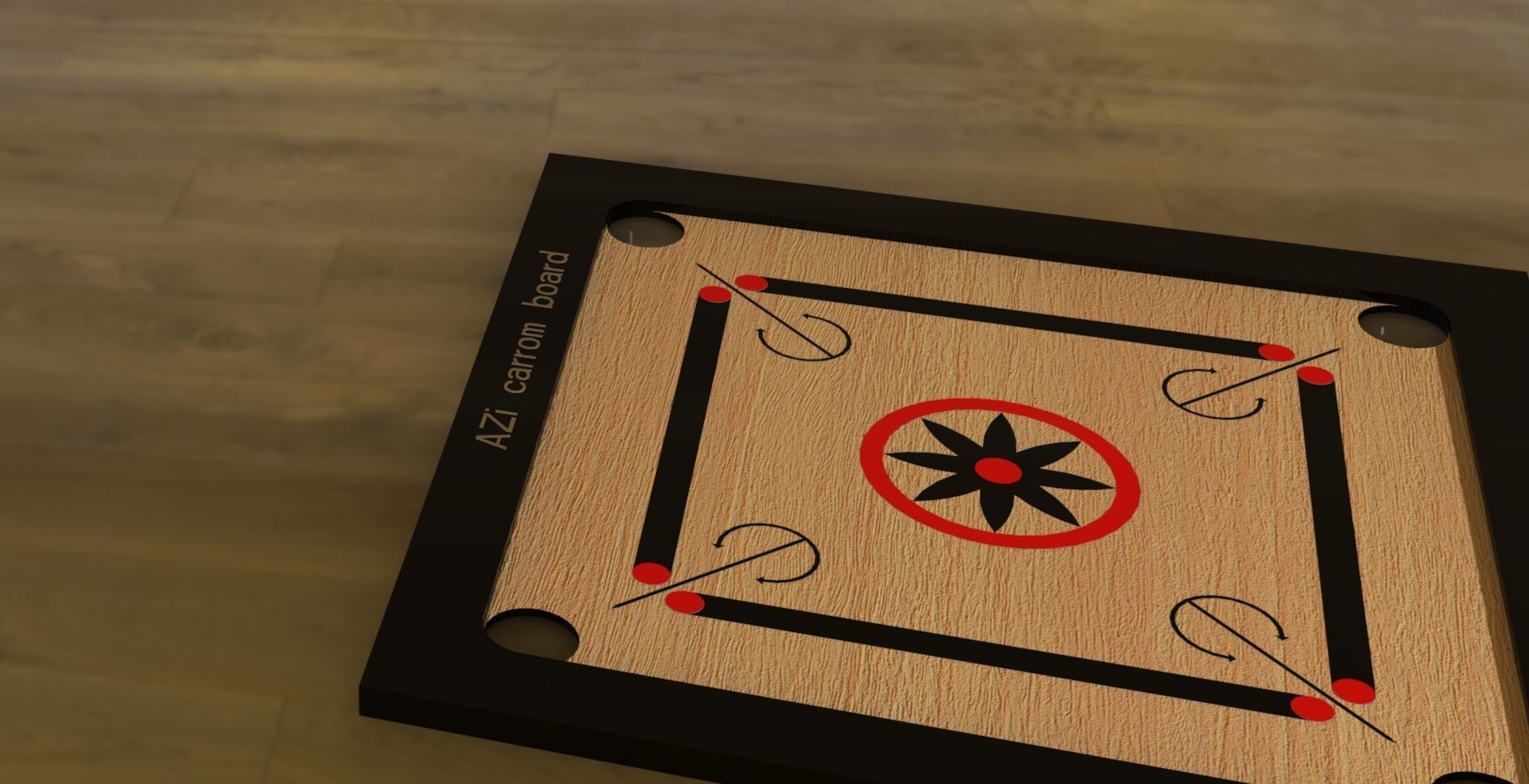 carrom board free 3D model | CGTrader