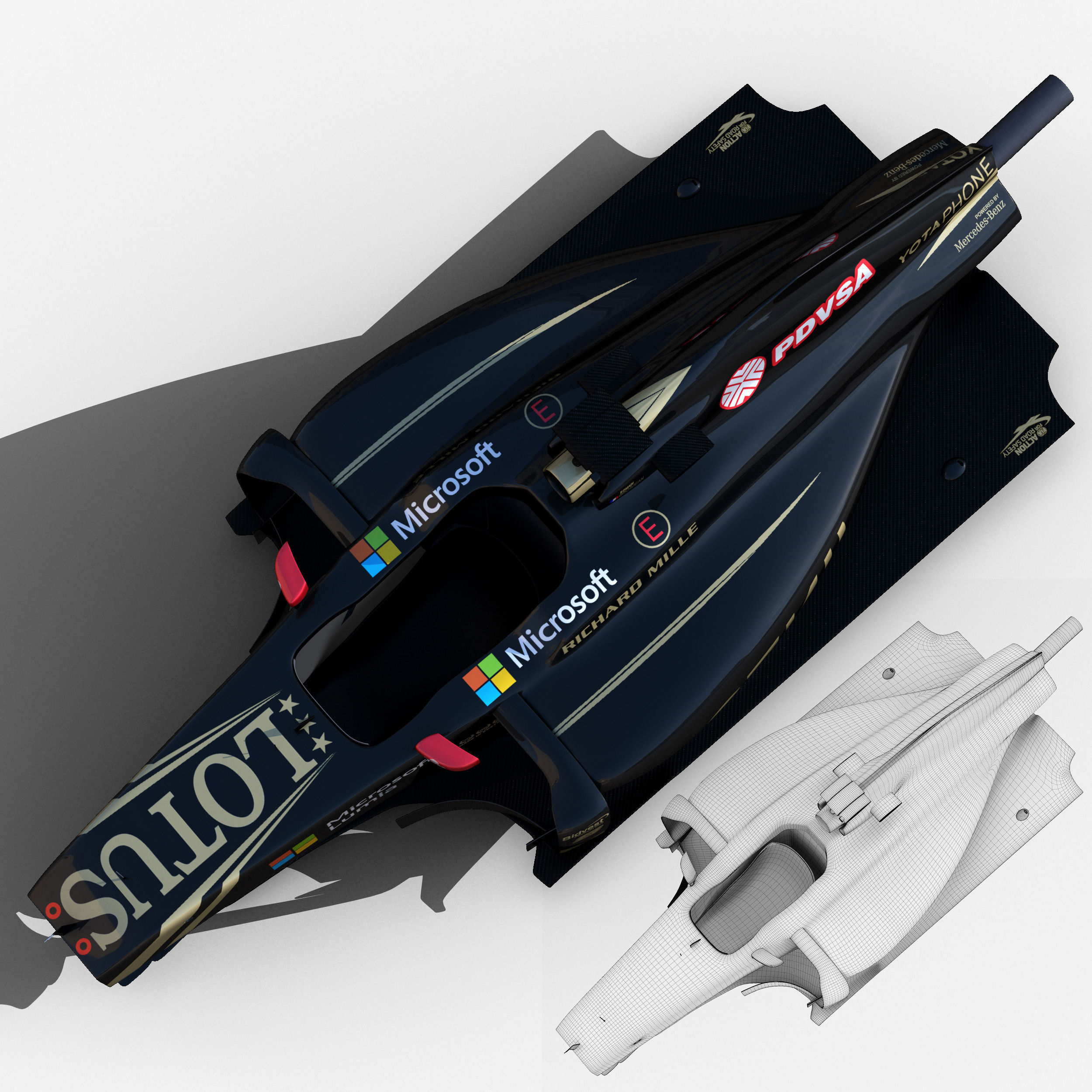 3D model Lotus E23 Monocoque VR / AR / low-poly | CGTrader