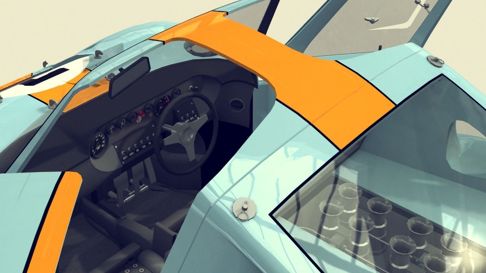 3D model Cartoon Prototype Car VR / AR / low-poly | CGTrader
