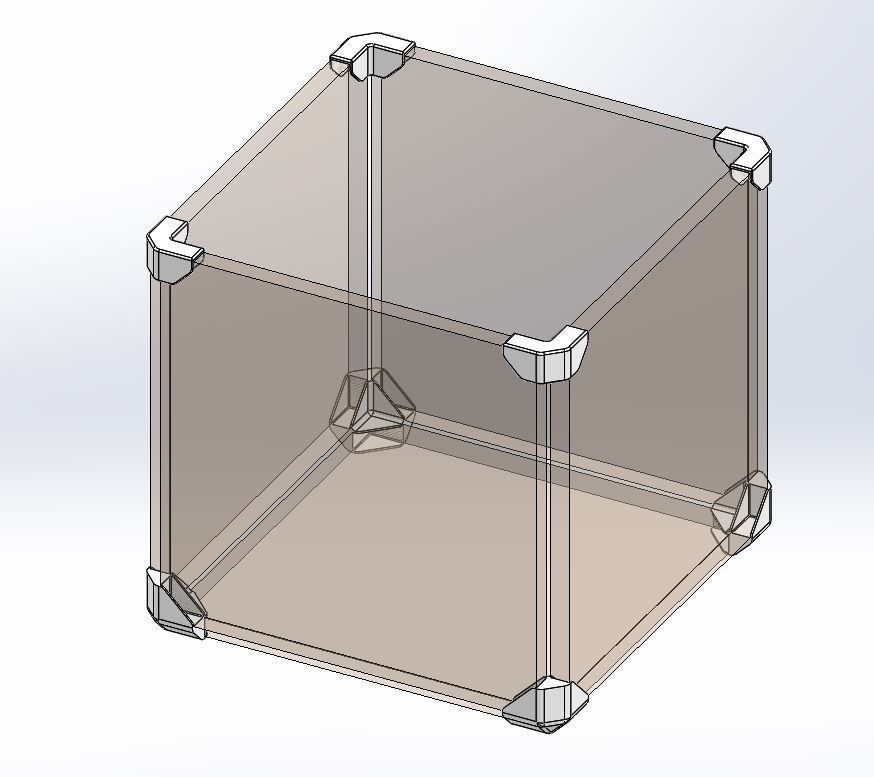 Connectors wooden box with metal handles 3D model 3D printable | CGTrader