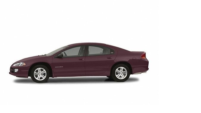 Dodge maroon car free 3D model rigged | CGTrader