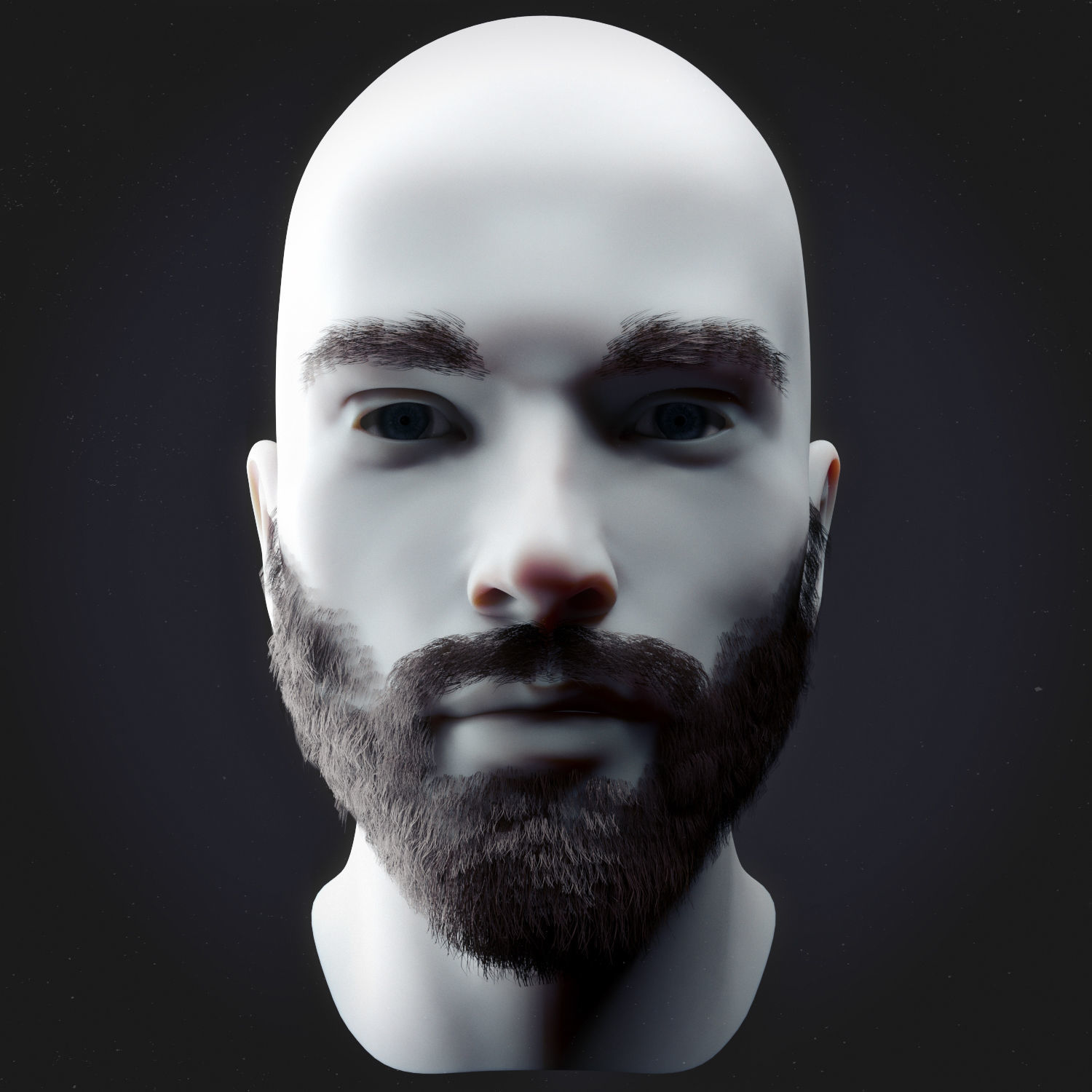 3D model Beard Low Poly VR / AR / low-poly | CGTrader