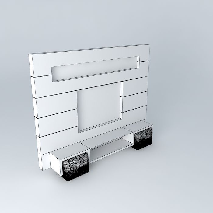 Rack tv stand free 3D model | CGTrader