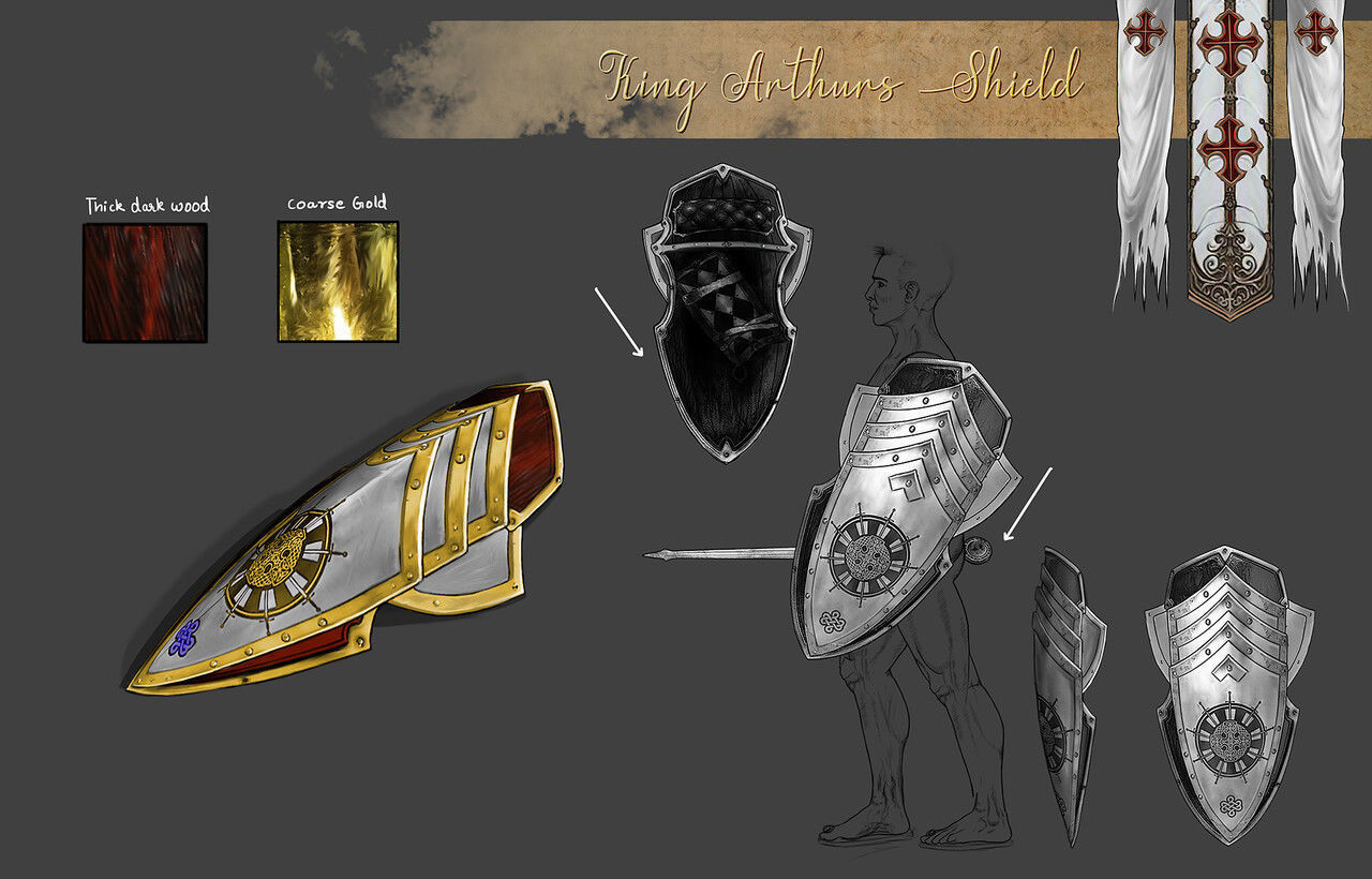 3D model sheild VR / AR / low-poly | CGTrader