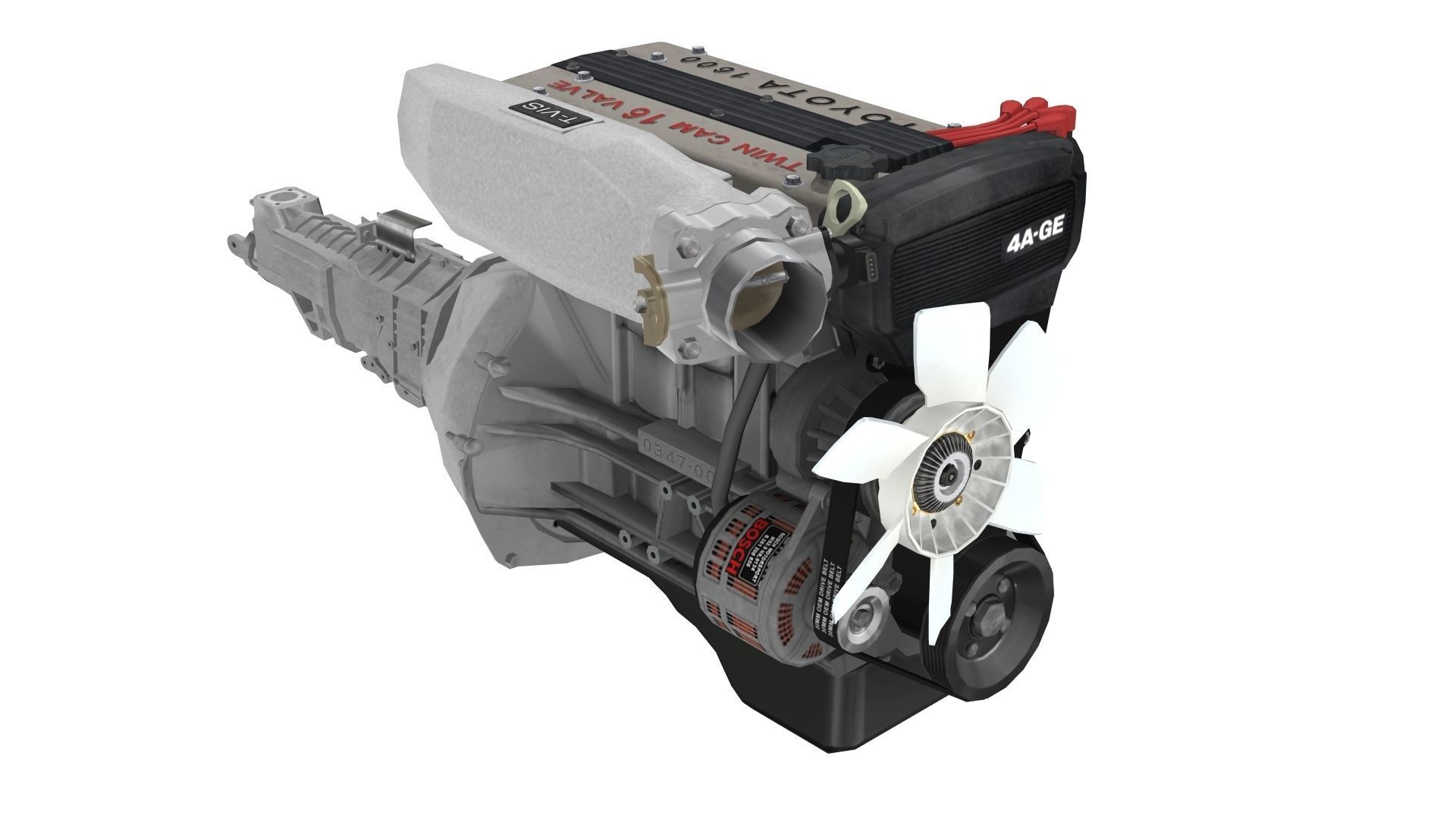 3D model Toyota 4AGE Redtop engine VR / AR / low-poly | CGTrader