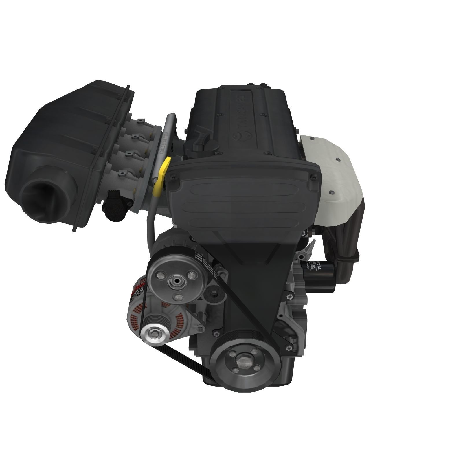 3D model Toyota 4AGE Blacktop 20v engine VR / AR / low-poly | CGTrader