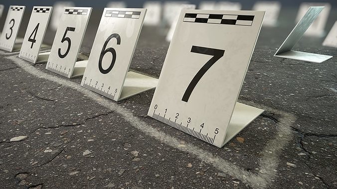 3D model Crime Scenes - Signs and Marks VR / AR / low-poly | CGTrader