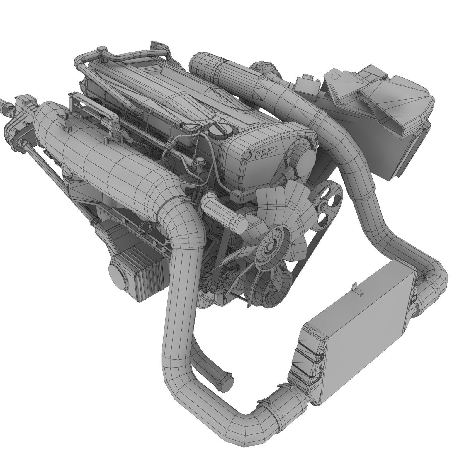 3D model Nissan RB26DETT by Tomei engine VR / AR / low-poly | CGTrader