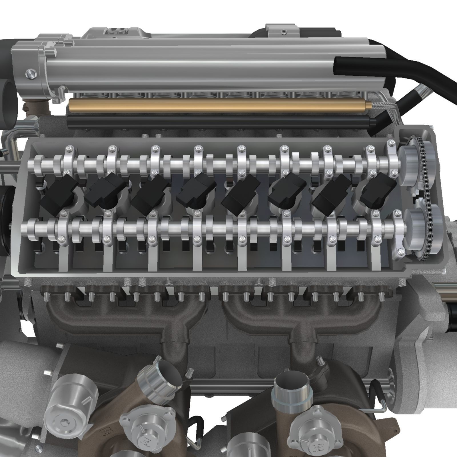 3D model Bugatti Veyron W16 engine VR / AR / low-poly | CGTrader