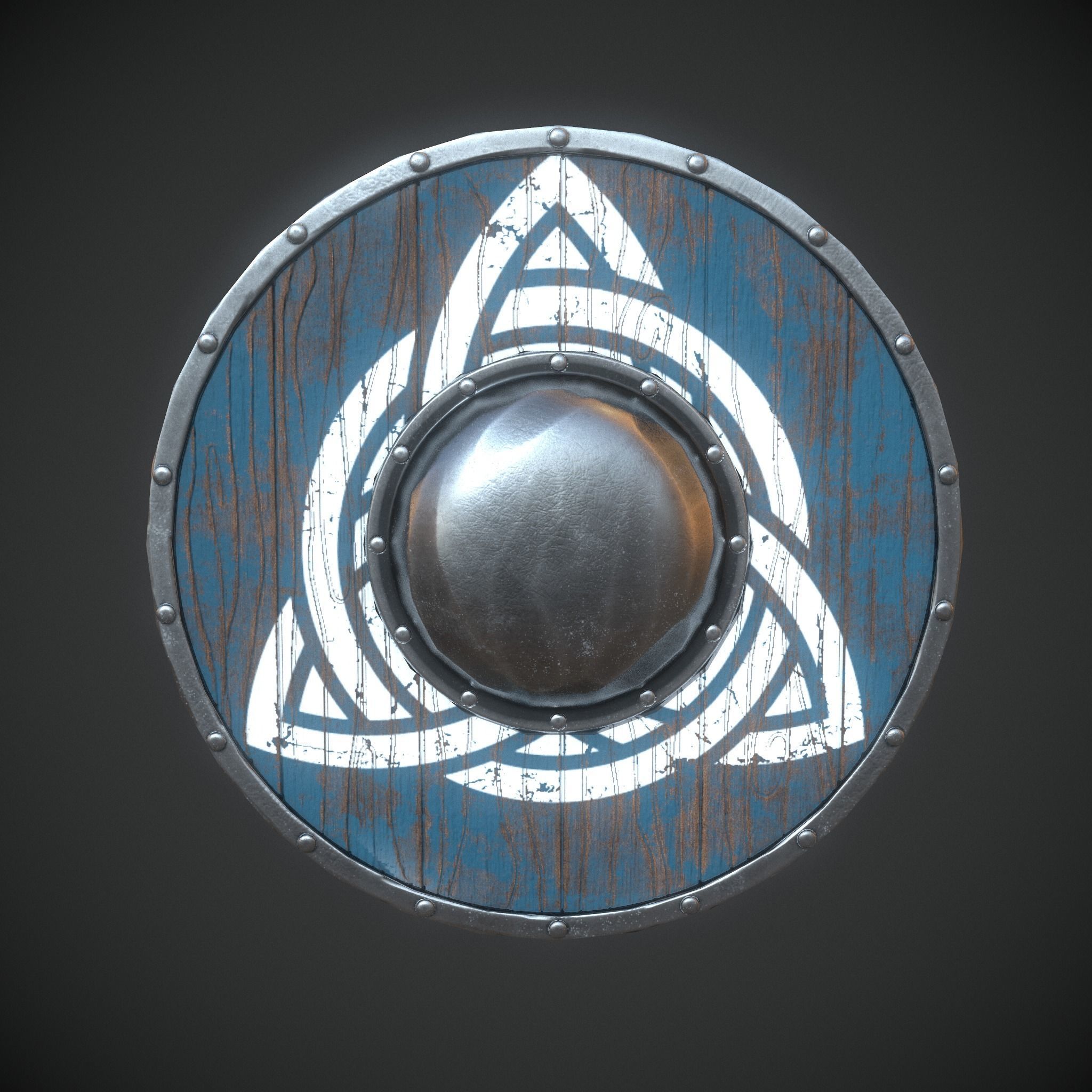 3D model Game Ready Wooden Shield VR / AR / low-poly | CGTrader