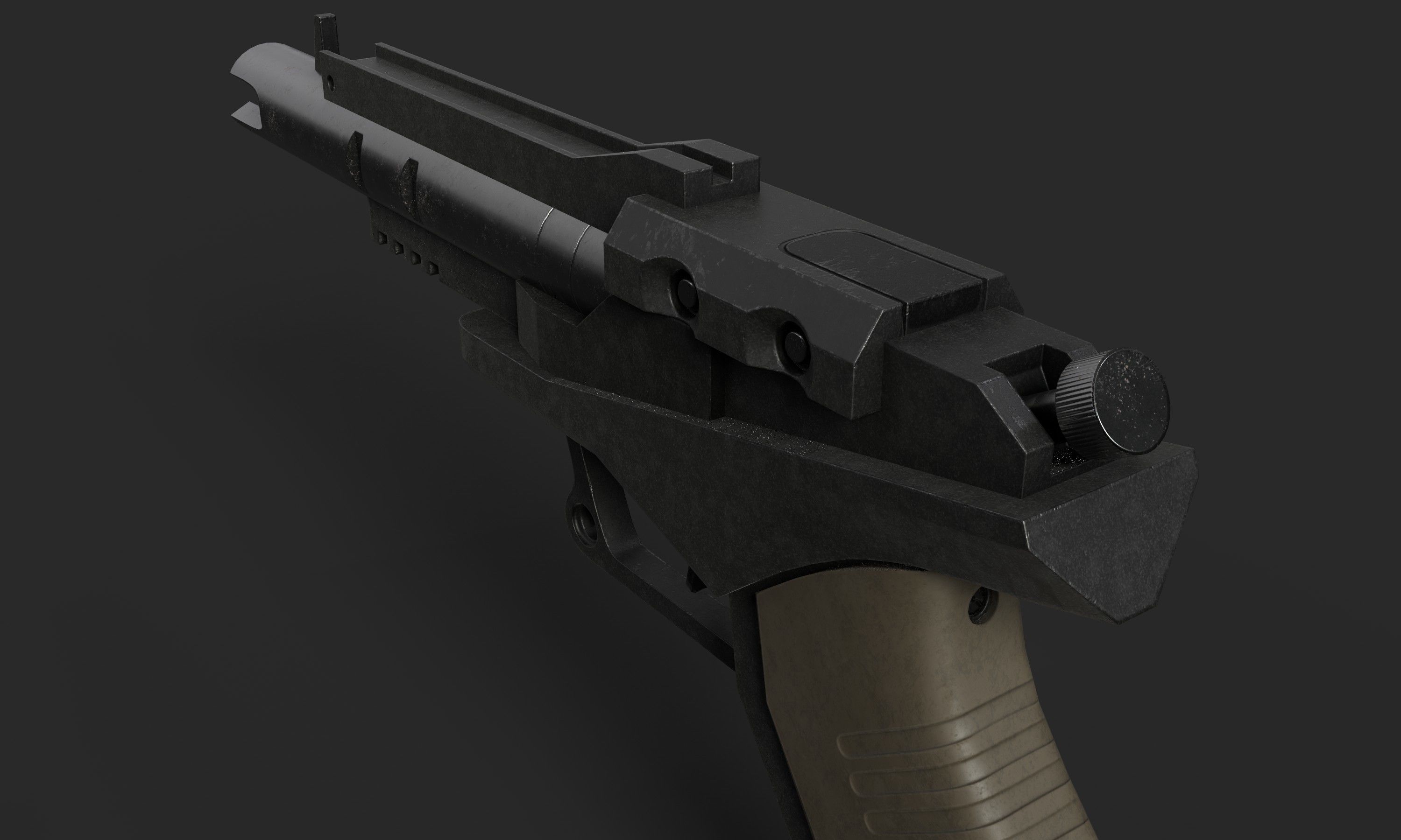 3D model Blaster Pistol VR / AR / low-poly | CGTrader