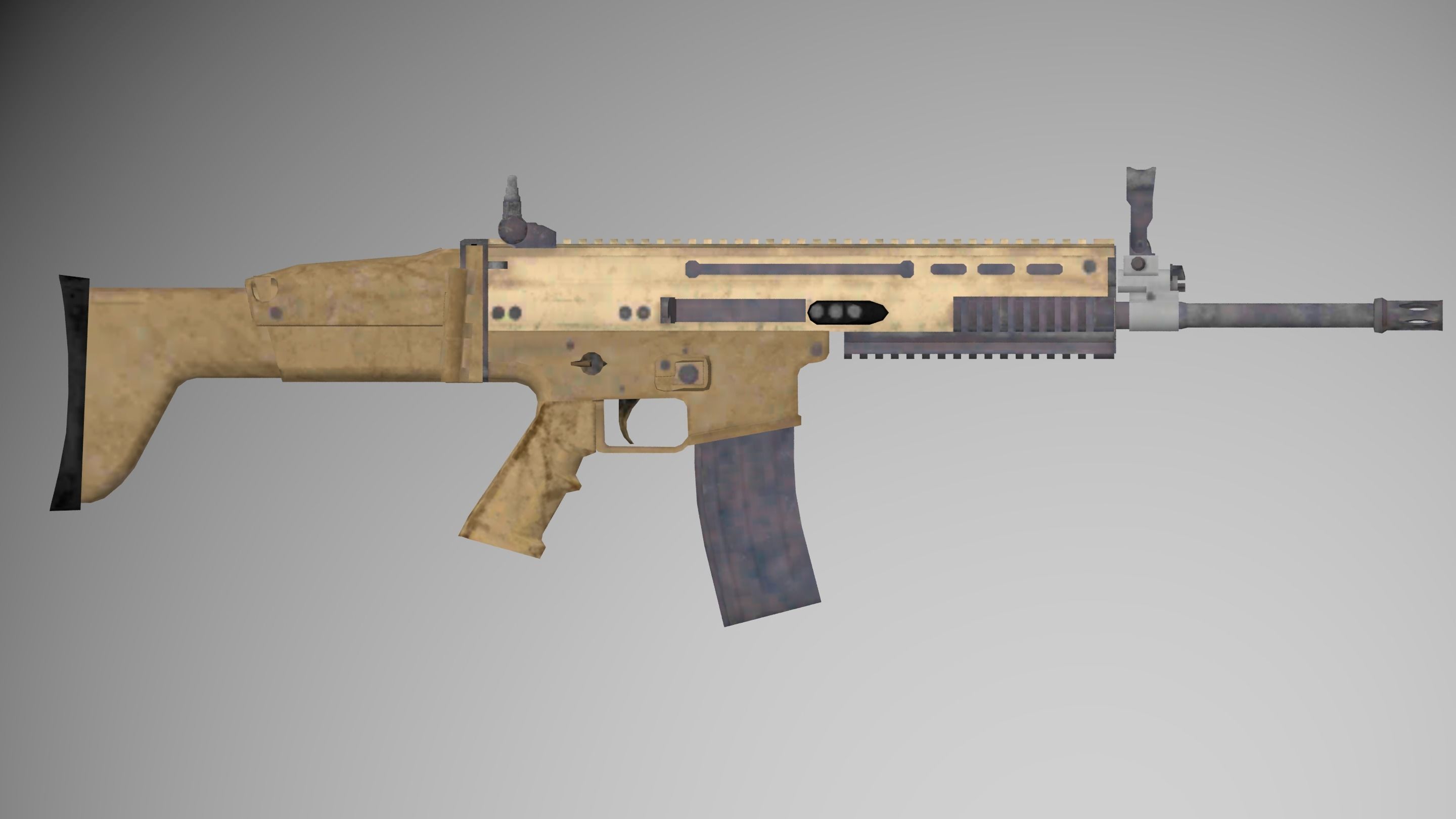 Low Poly Game Ready Rifles Pack free VR / AR / low-poly 3D model rigged ...