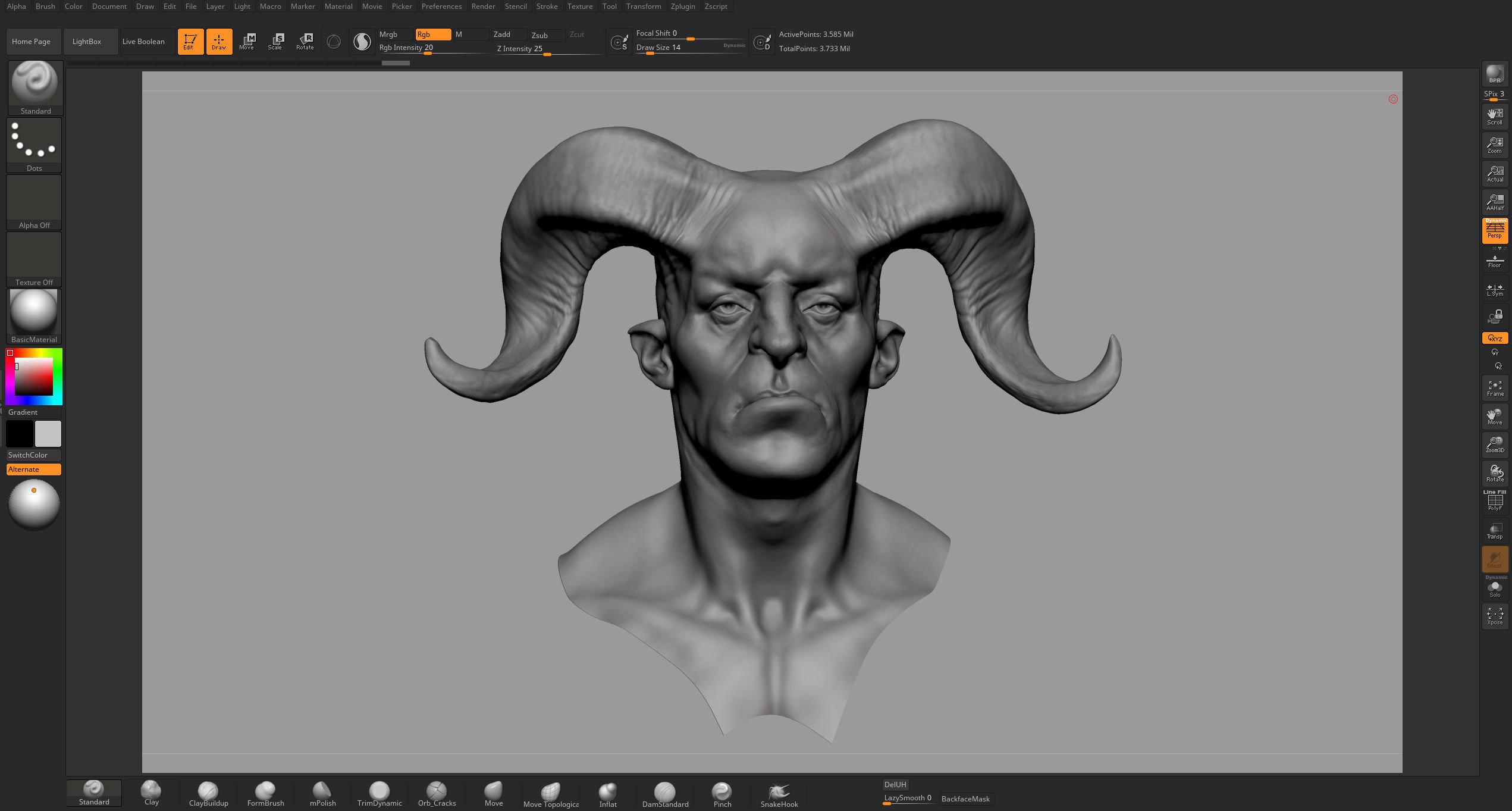 Creature Bust v2 3D model | CGTrader