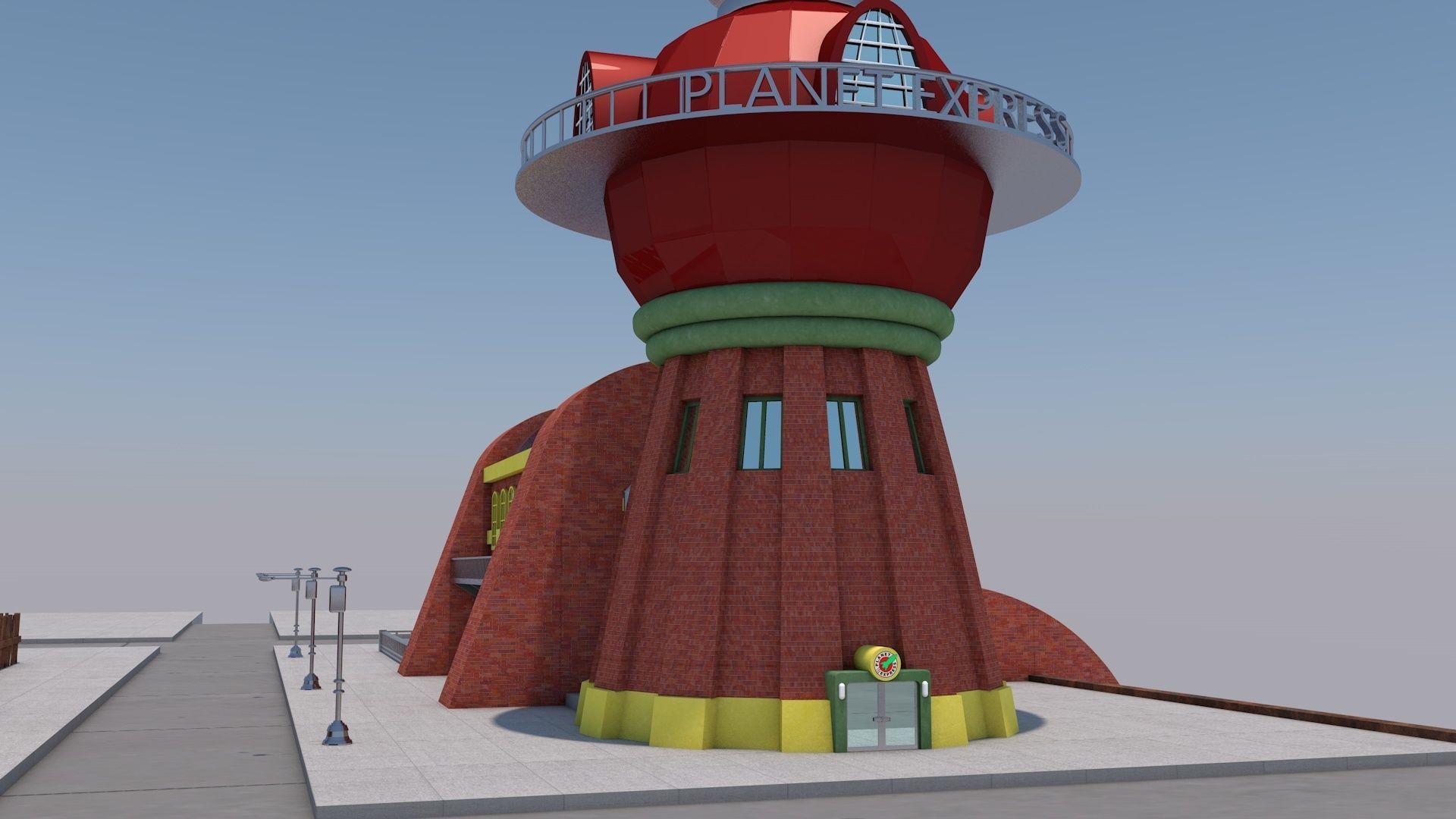 planet express futurama 3D model | CGTrader