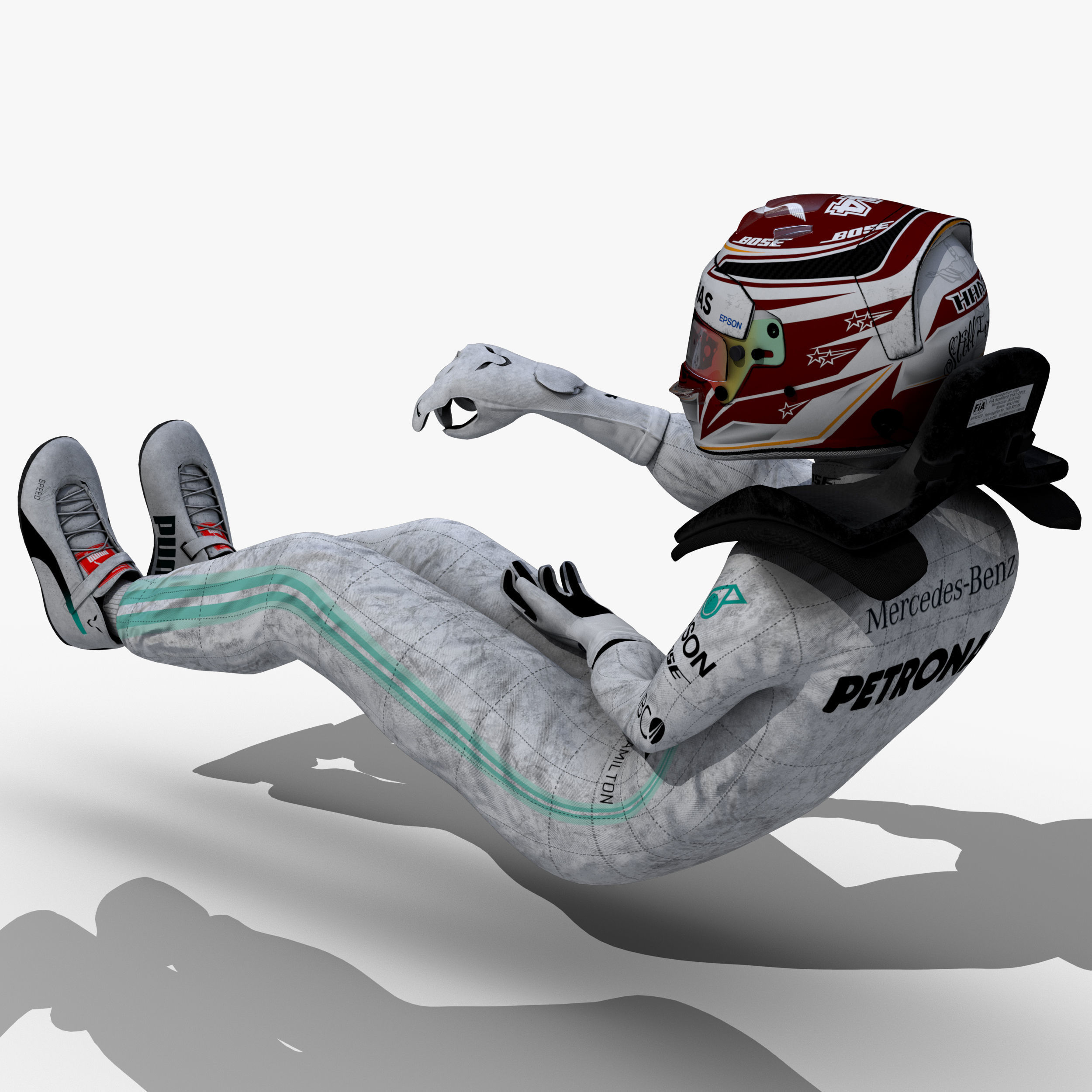3D model Lewis Hamilton 2019 VR / AR / low-poly rigged | CGTrader