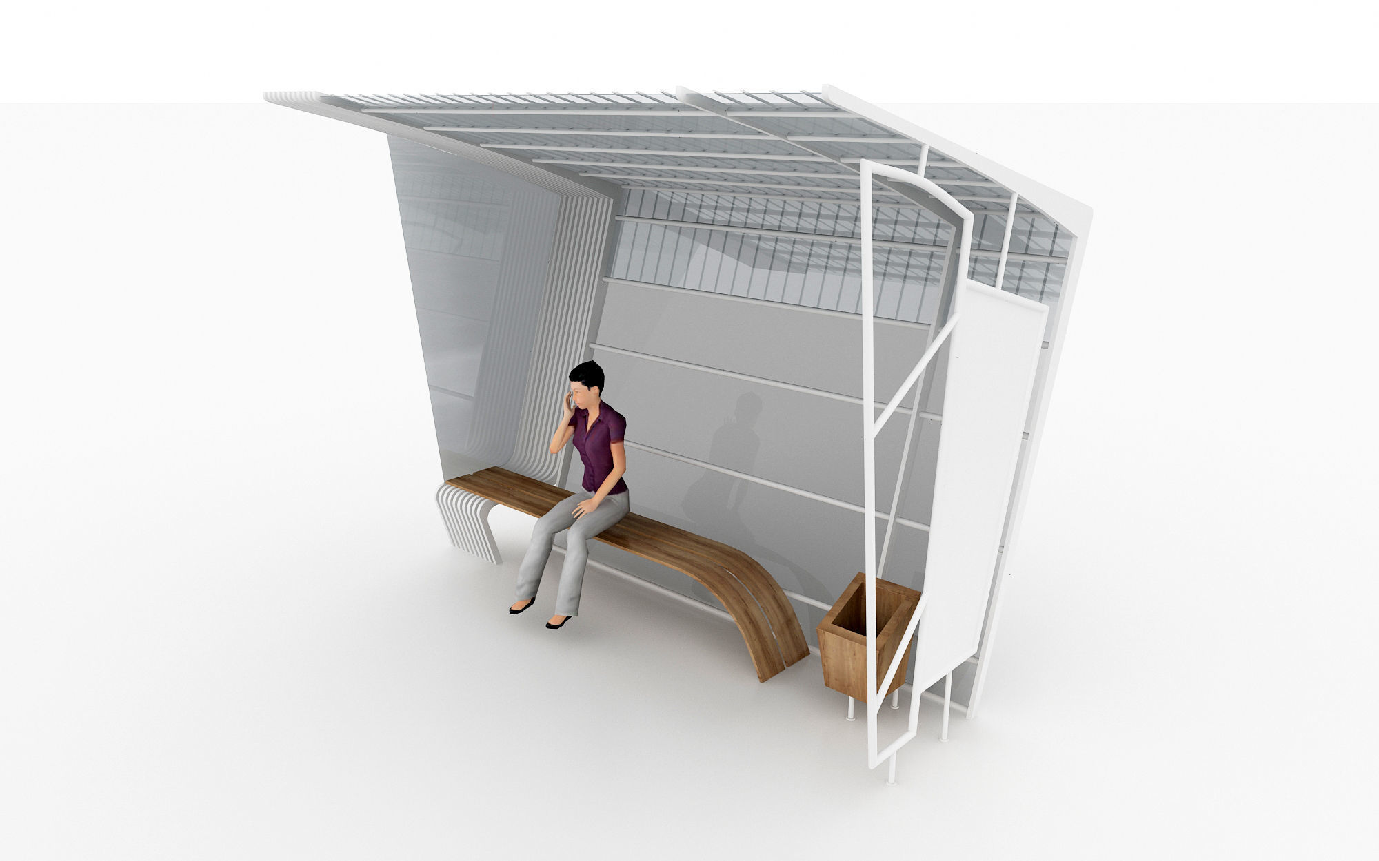 BUS STATION 1 3D model | CGTrader