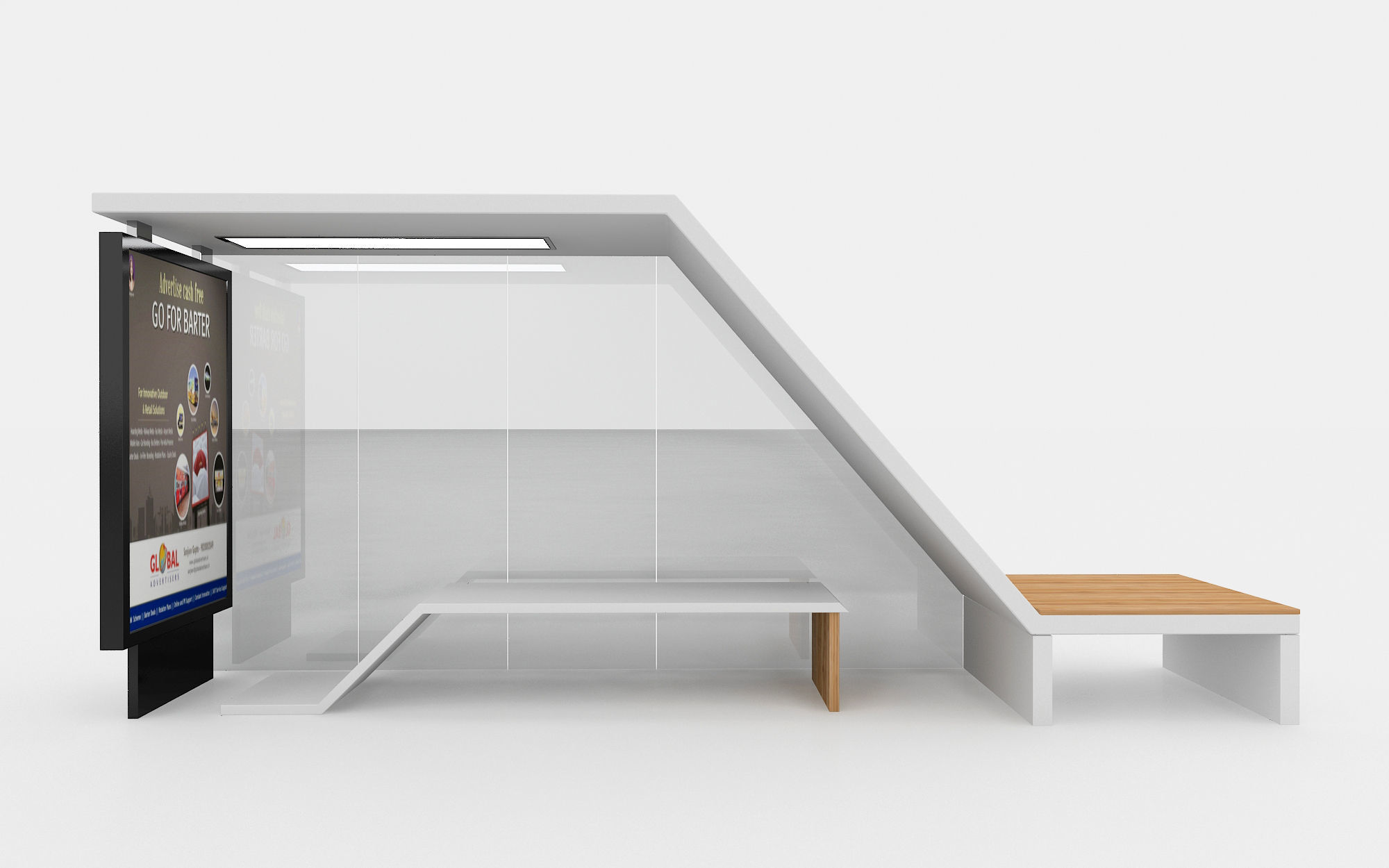 BUS STATIONS MODELS-2 5 MODELS 3D model | CGTrader