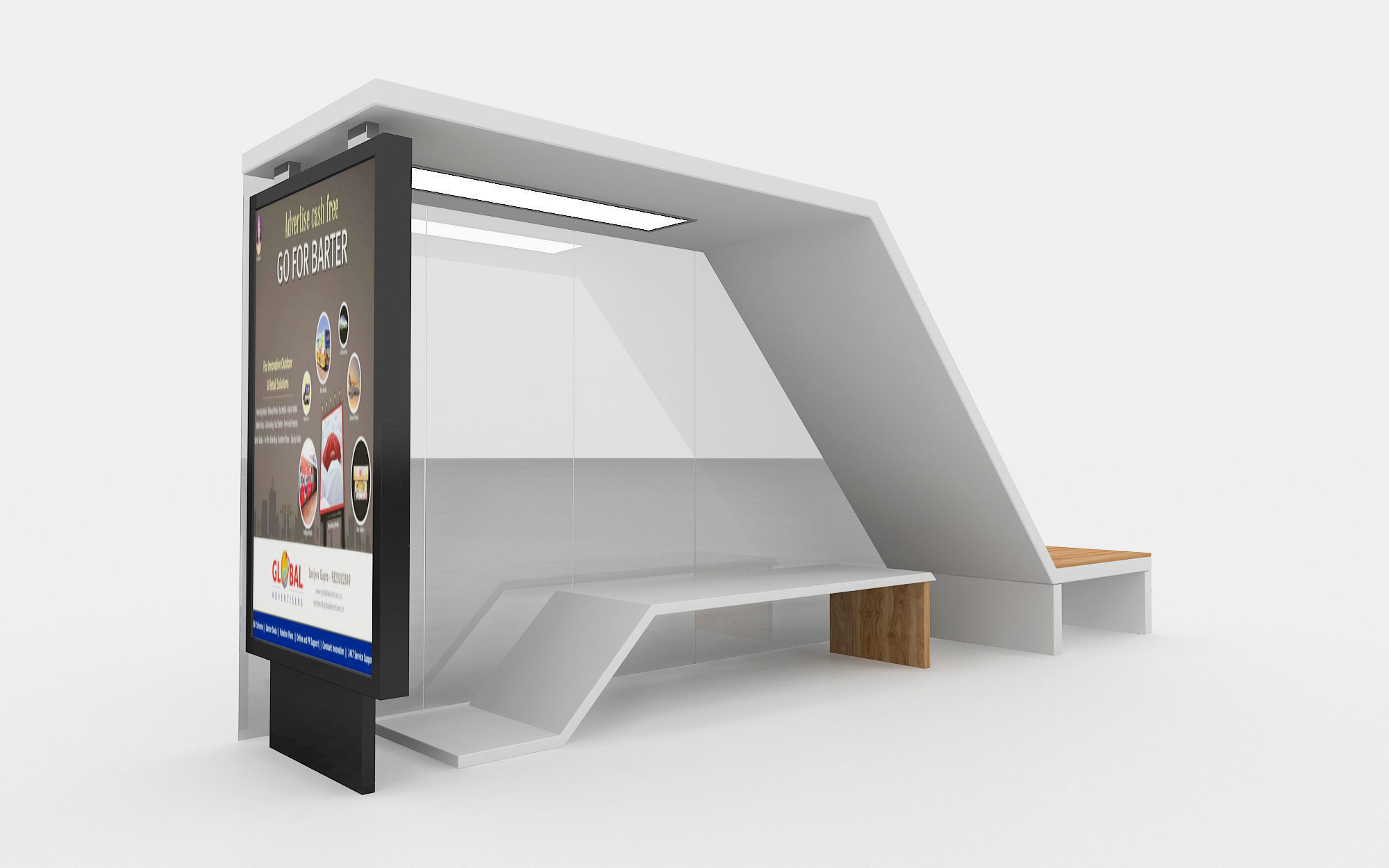 BUS STATIONS MODELS-2 5 MODELS 3D model | CGTrader