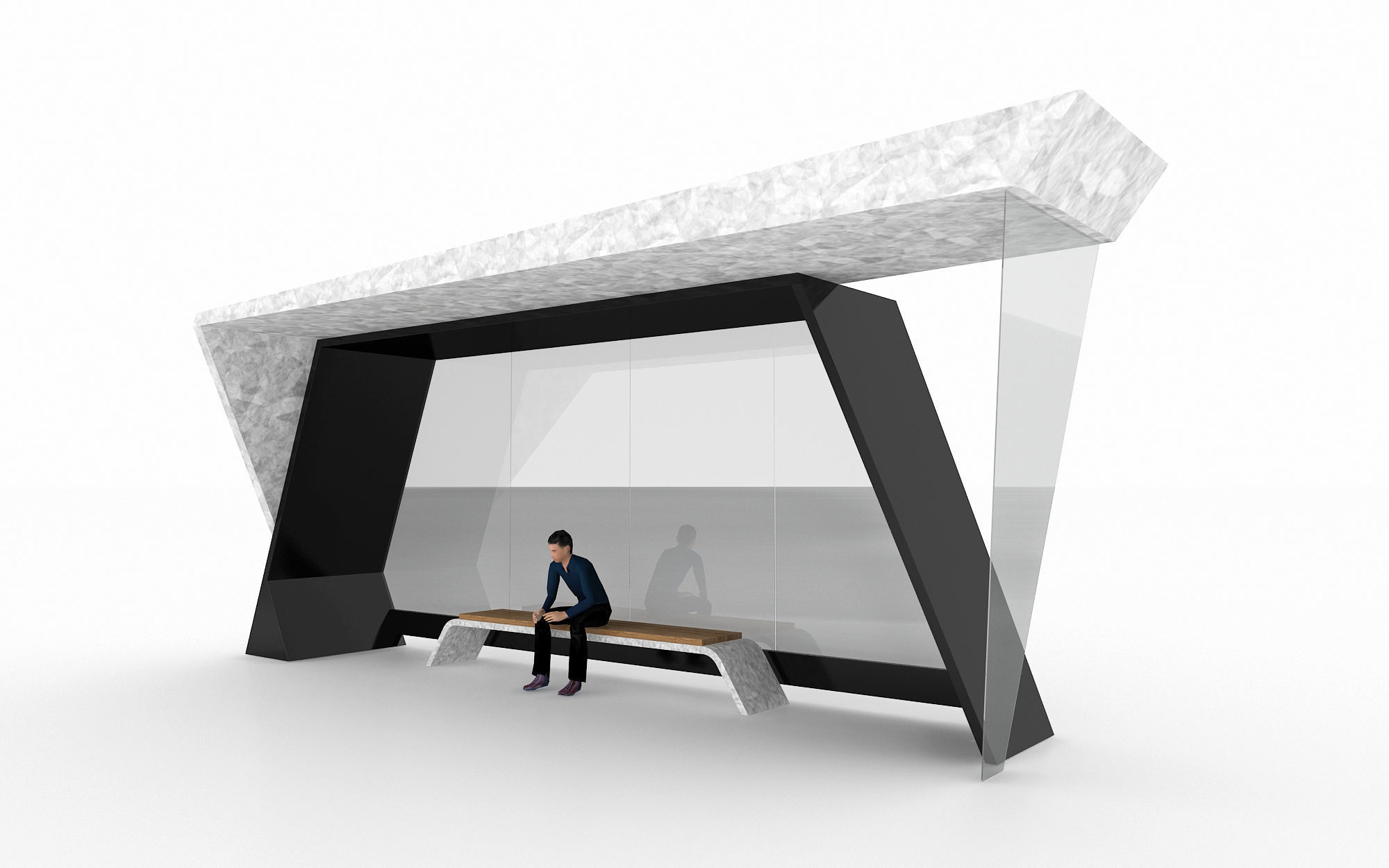 BUS STATIONS MODELS-2 5 MODELS 3D model | CGTrader