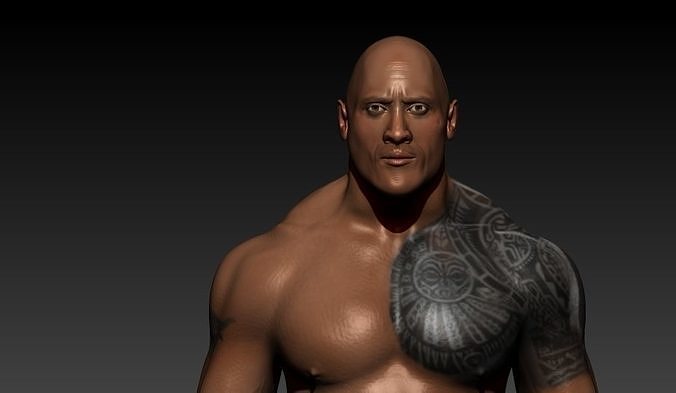 3D model Dwayne Johnson Game Character VR / AR / low-poly | CGTrader