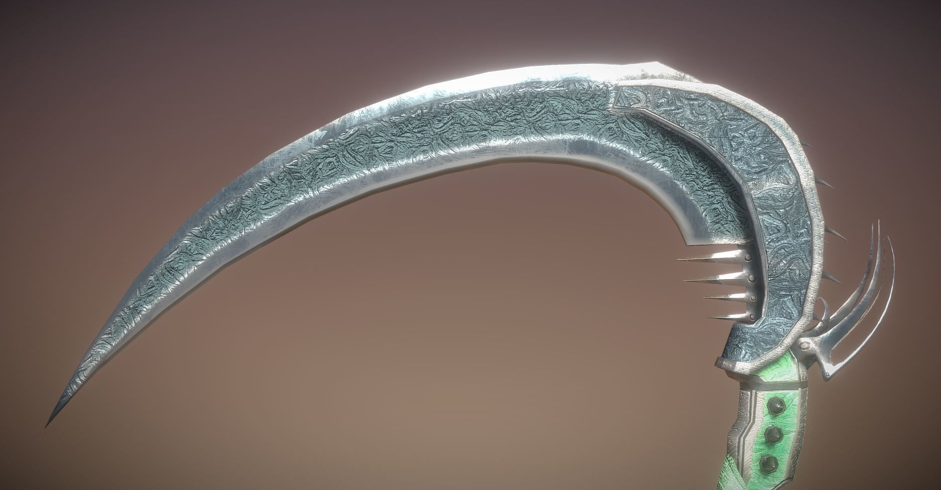 3D model Superfuntimes Fantasy Jade Python Scythe VR / AR / low-poly | CGTrader