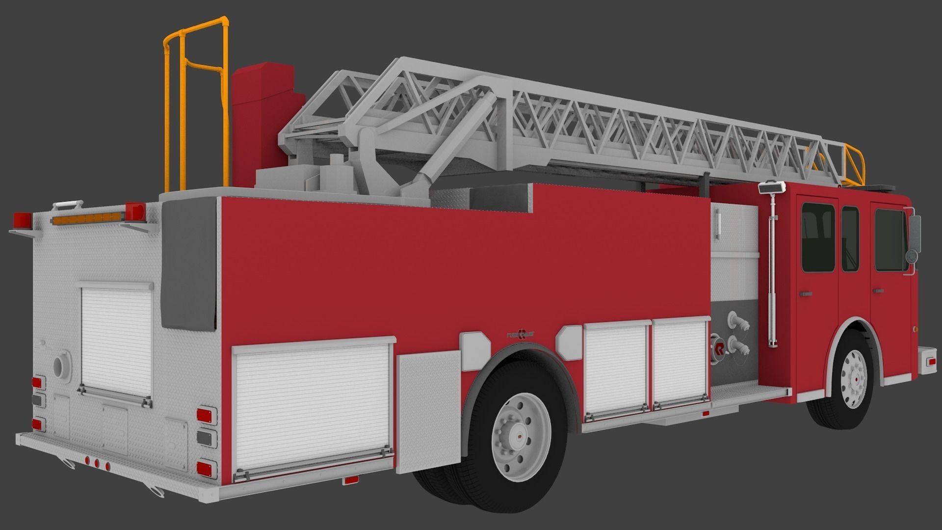 2008 Spartan Advantage Rosenbauer 3D model | CGTrader