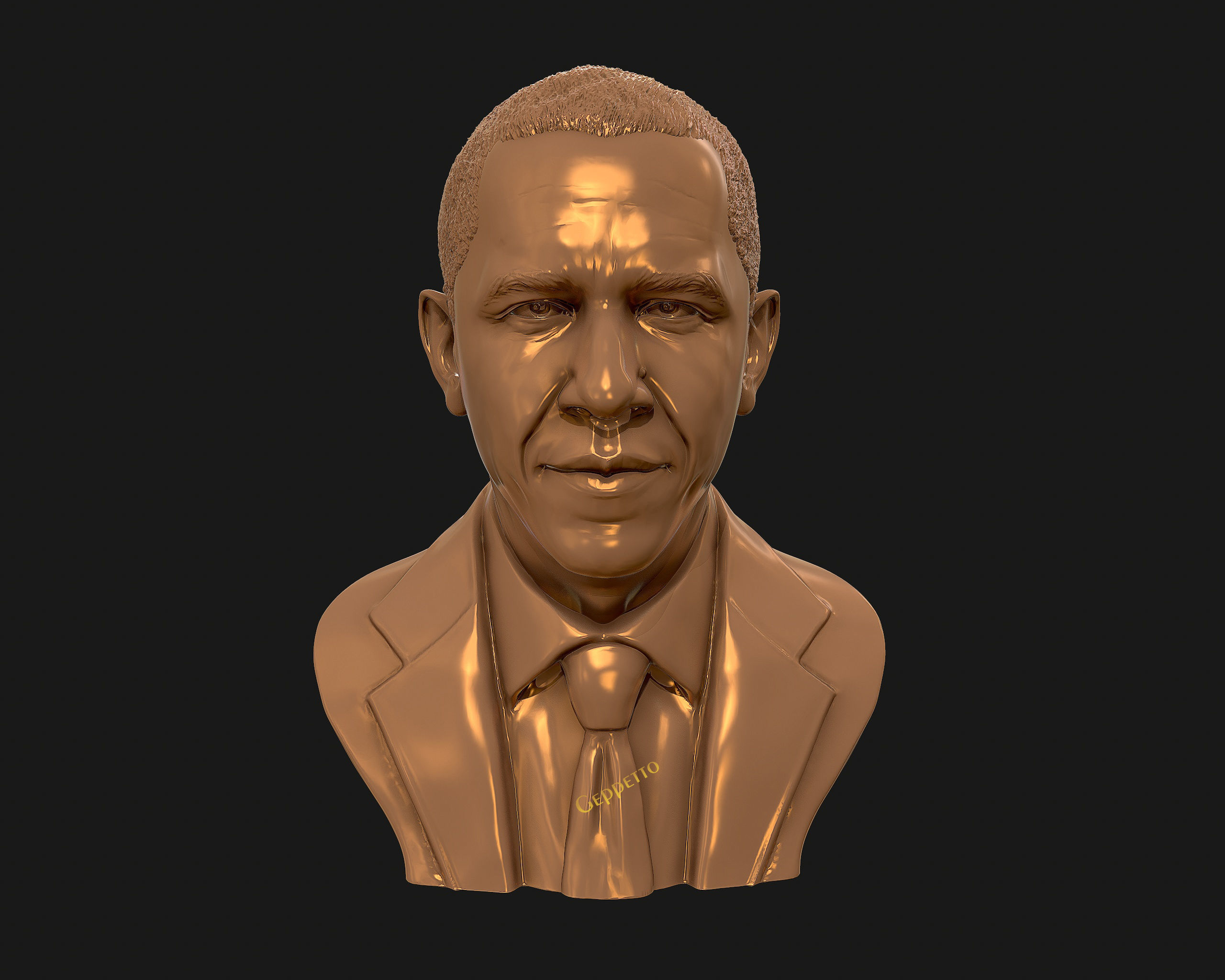 Barack Obama Bust ready to 3D print 3D model 3D printable | CGTrader