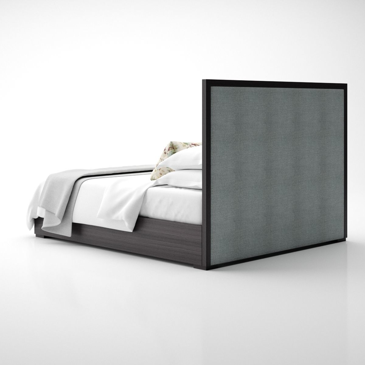 Bed with Throw 3D model | CGTrader