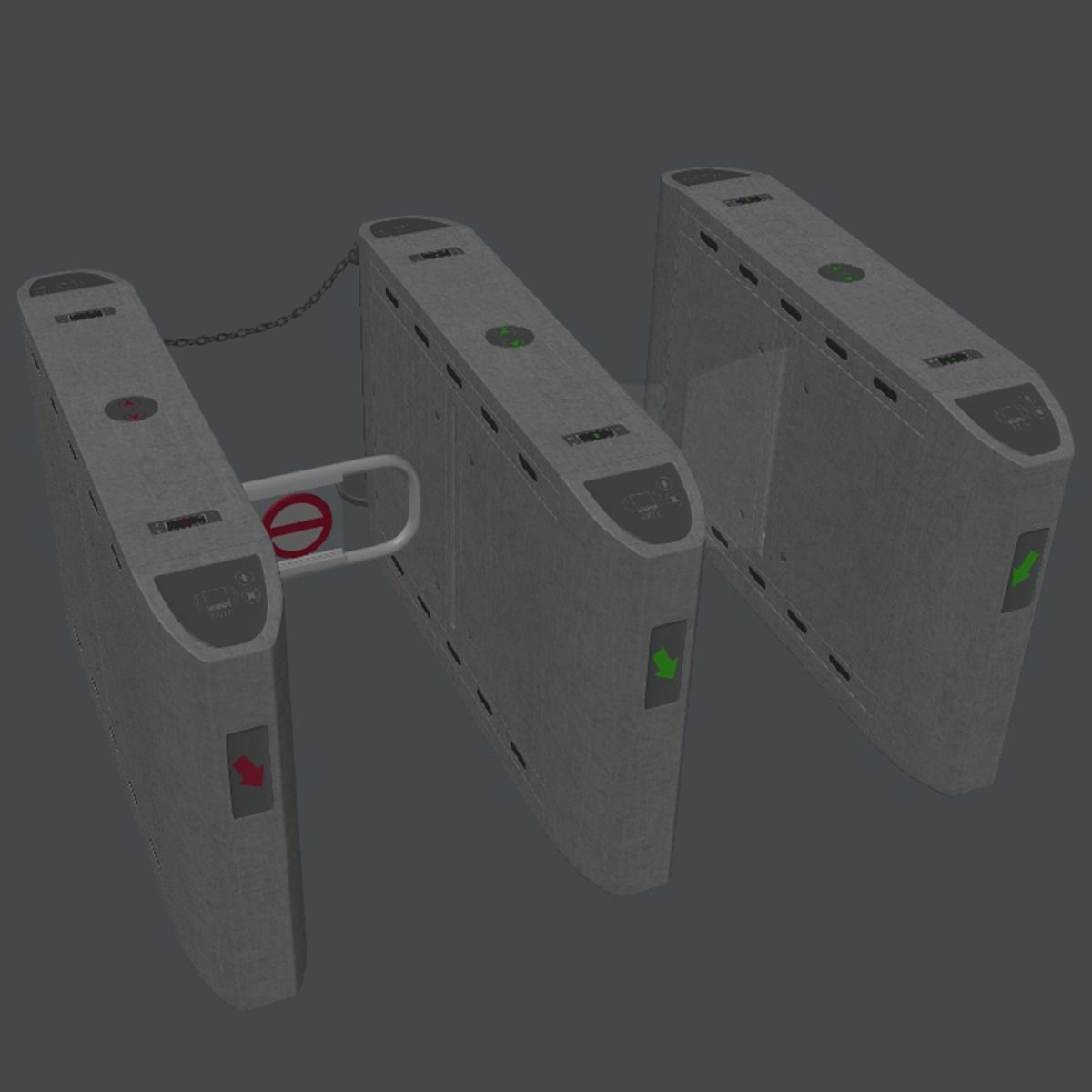 Intelligent Flap Gate 3D model | CGTrader