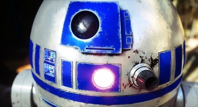 R2D2 Robot 3D model animated rigged | CGTrader