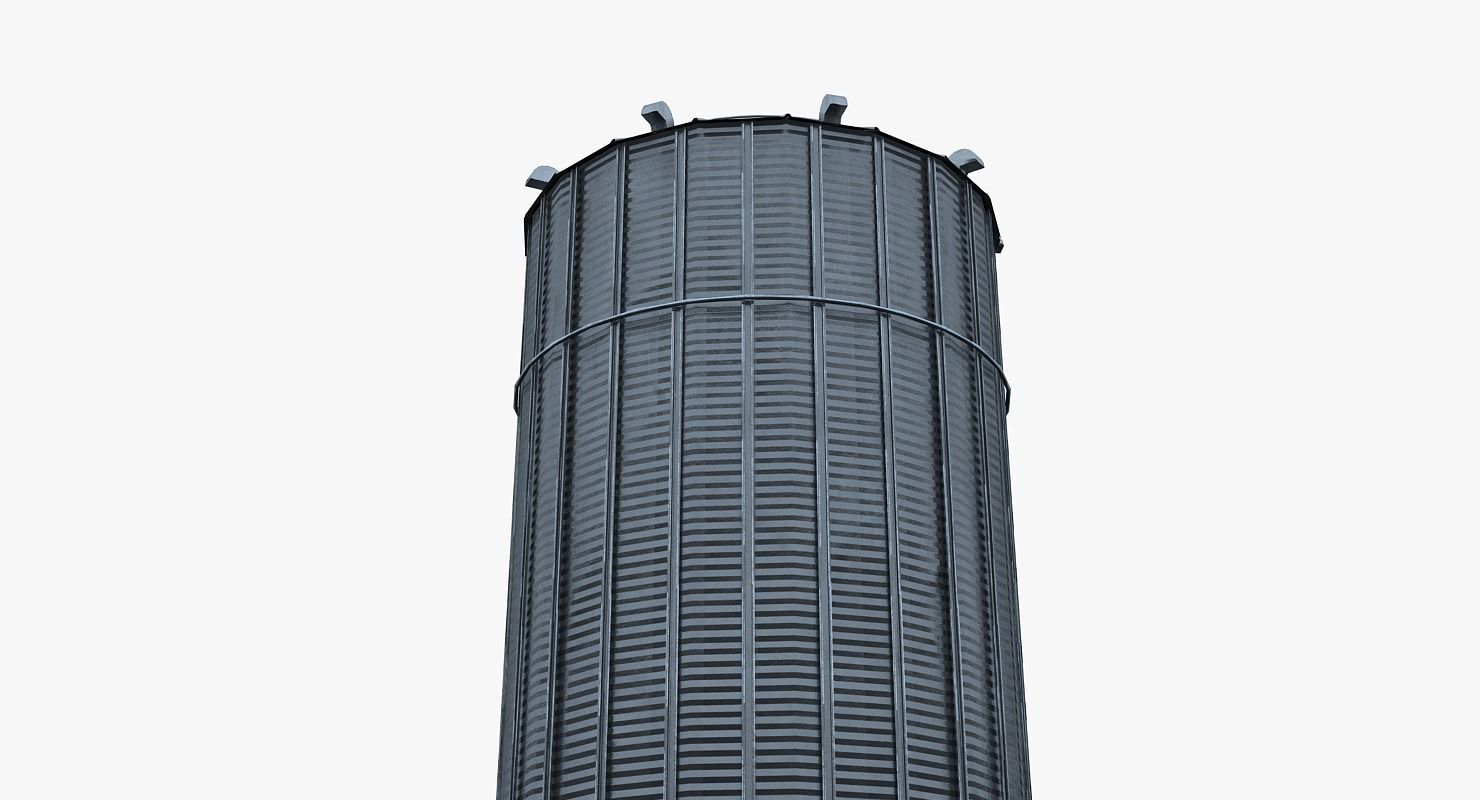 3D model Grain silo2 VR / AR / low-poly | CGTrader
